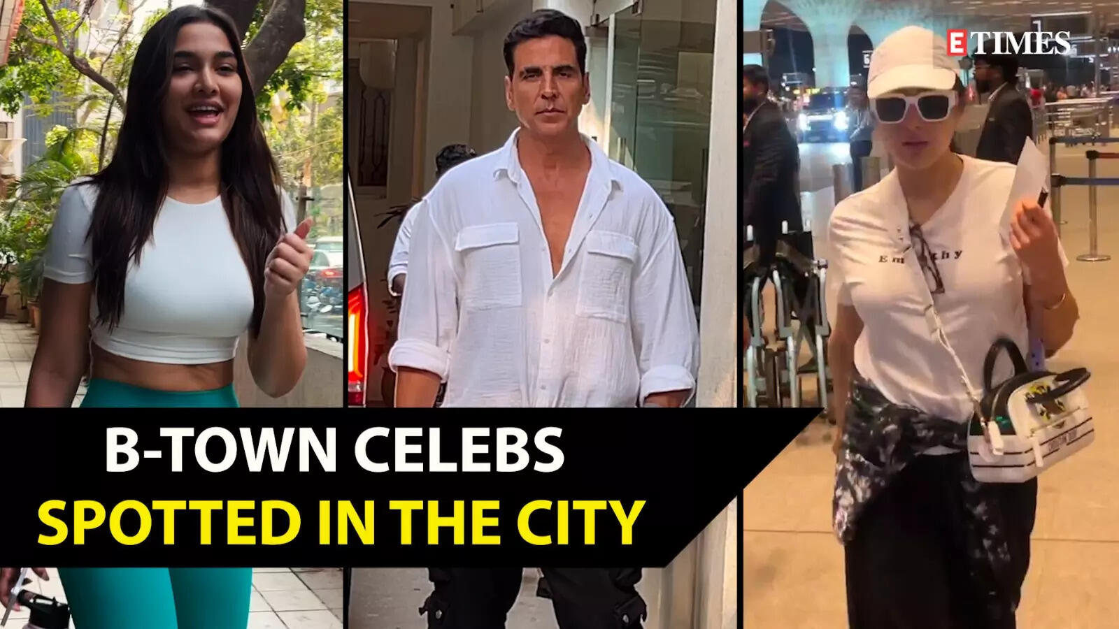 #CelebritySotting: From Sara Ali Khan to Saiee Manjrekar, B-Town stars ...