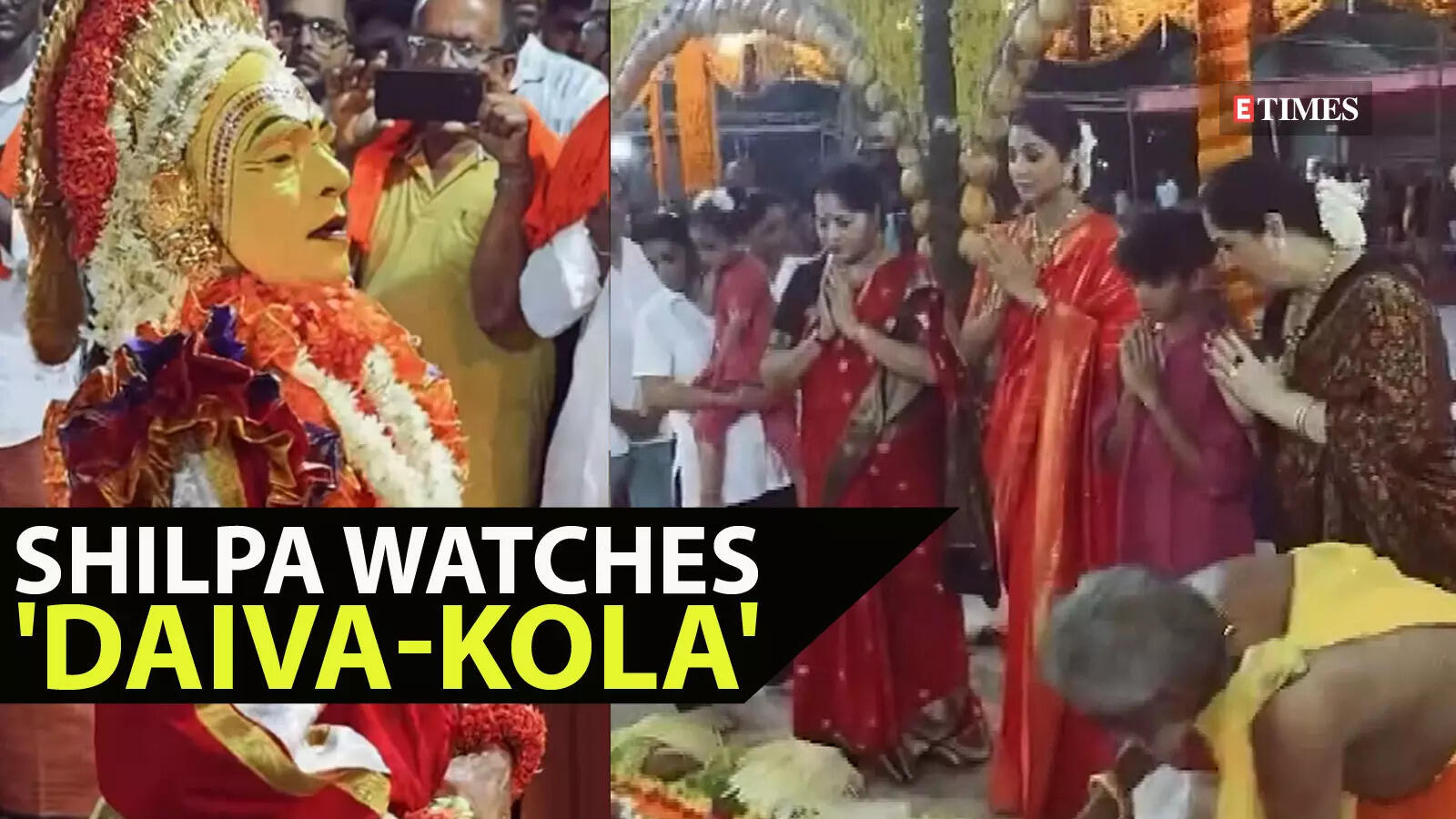 Shilpa Shetty watches 'Daiva-Kola' with kids, talks about 'Power ...