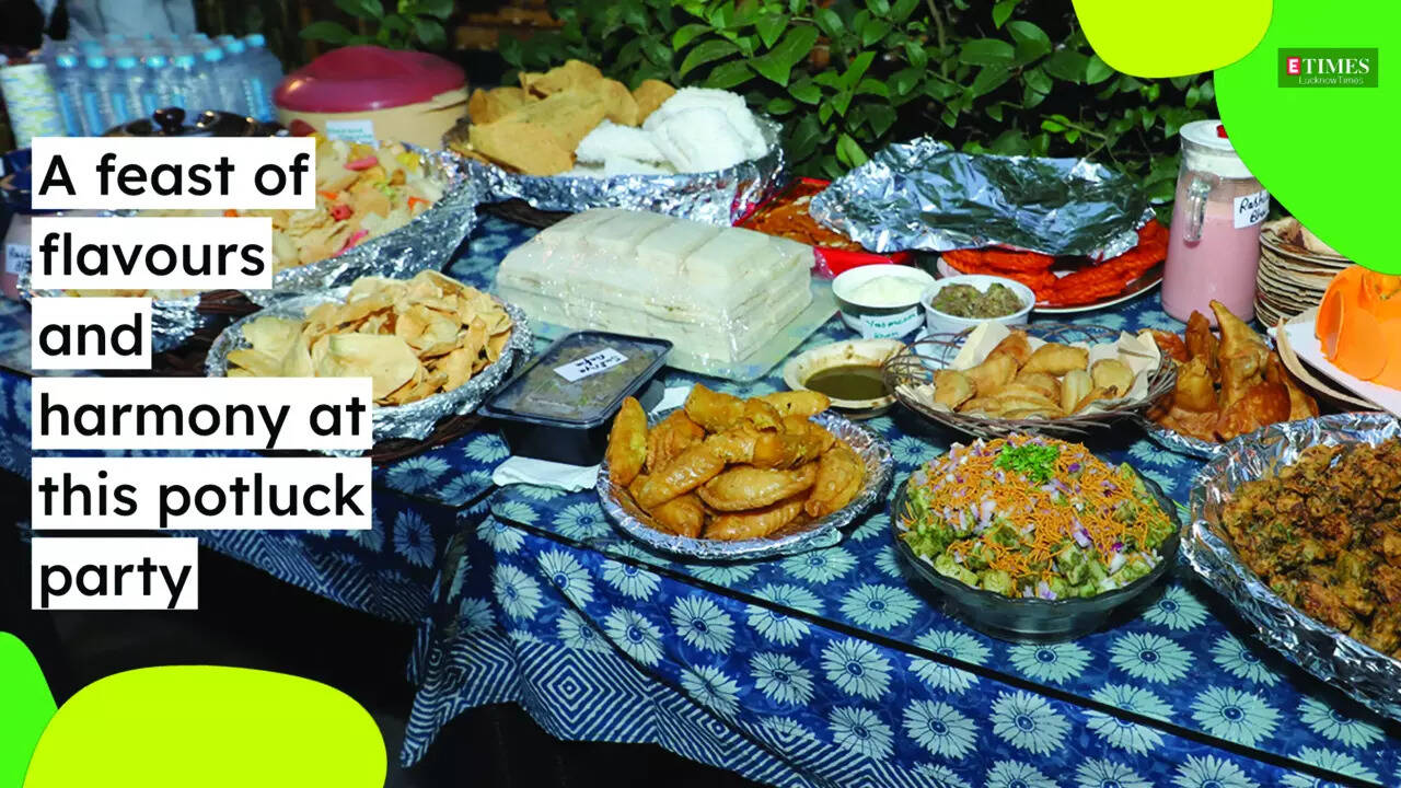 A feast of flavours and harmony at this potluck party