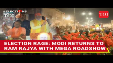 Watch: PM Modi’s Massive Roadshow In Ayodhya After Pooja At Ram Mandir ...
