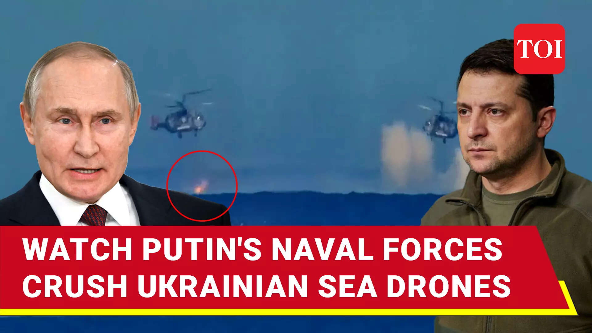 On Cam: Russia 'Slaps' Ukraine's Unmanned Sea Drones in Black Sea near ...