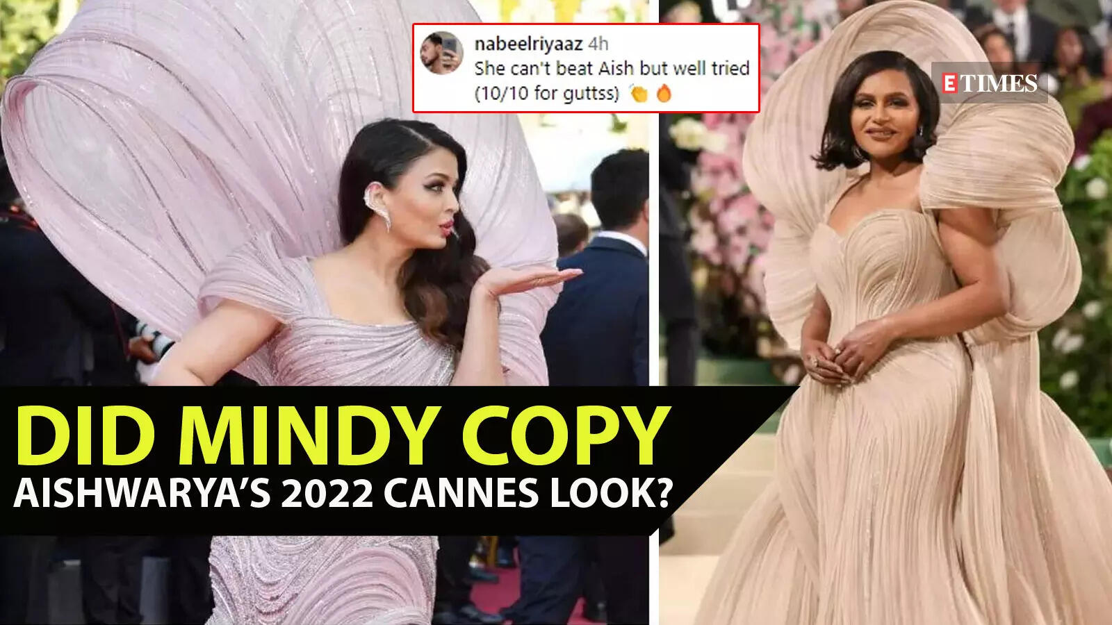 Mindy Kaling: Mindy Kaling's Met Gala ensemble draws comparisons to ...
