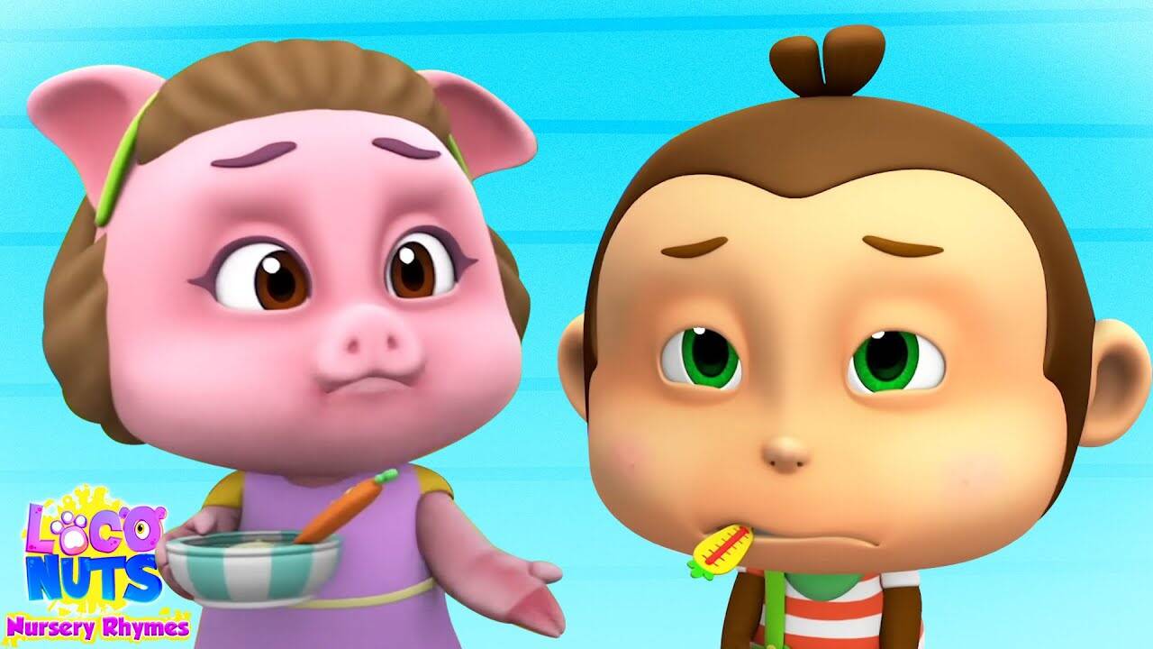 English Kids Poem: Nursery Song in English 'Sick'