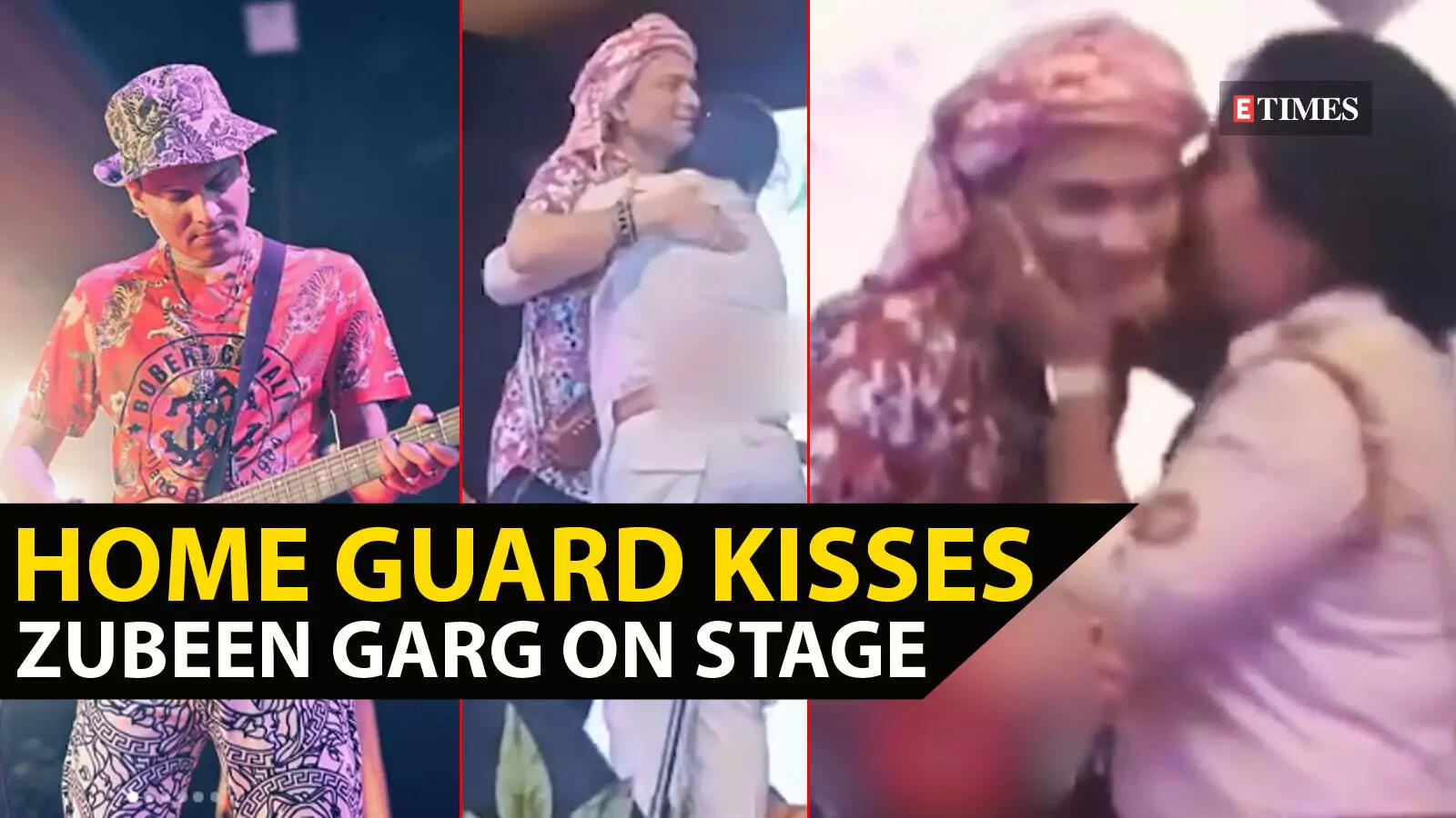 Female home guard suspended for hugging and kissing Zubeen Garg at a ...