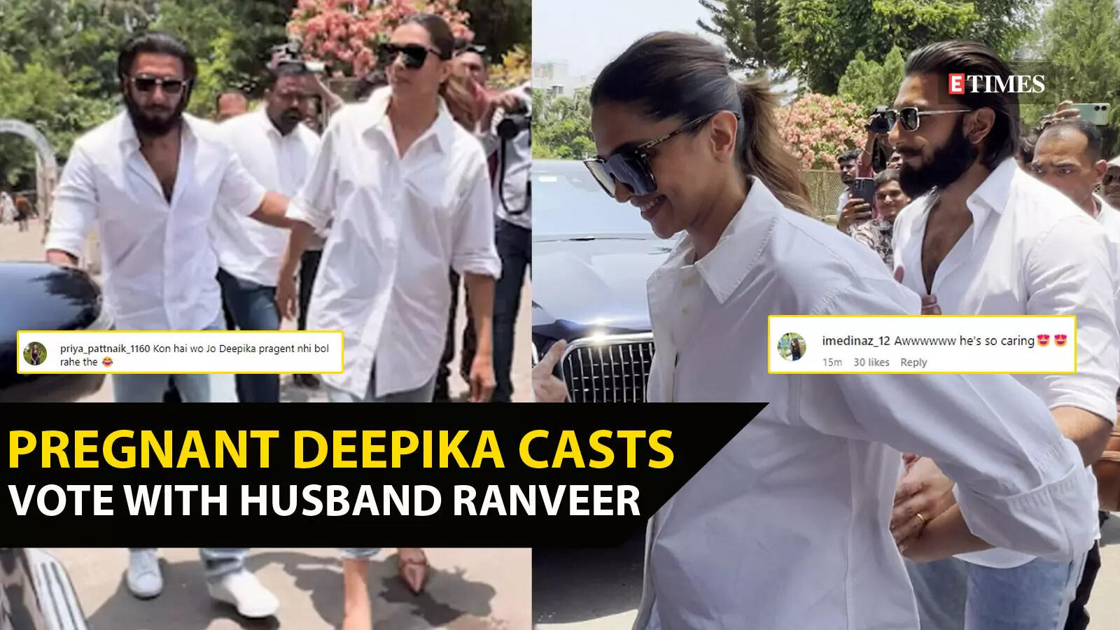 Ranveer Singh's protective gesture towards pregnant Deepika Padukone at ...