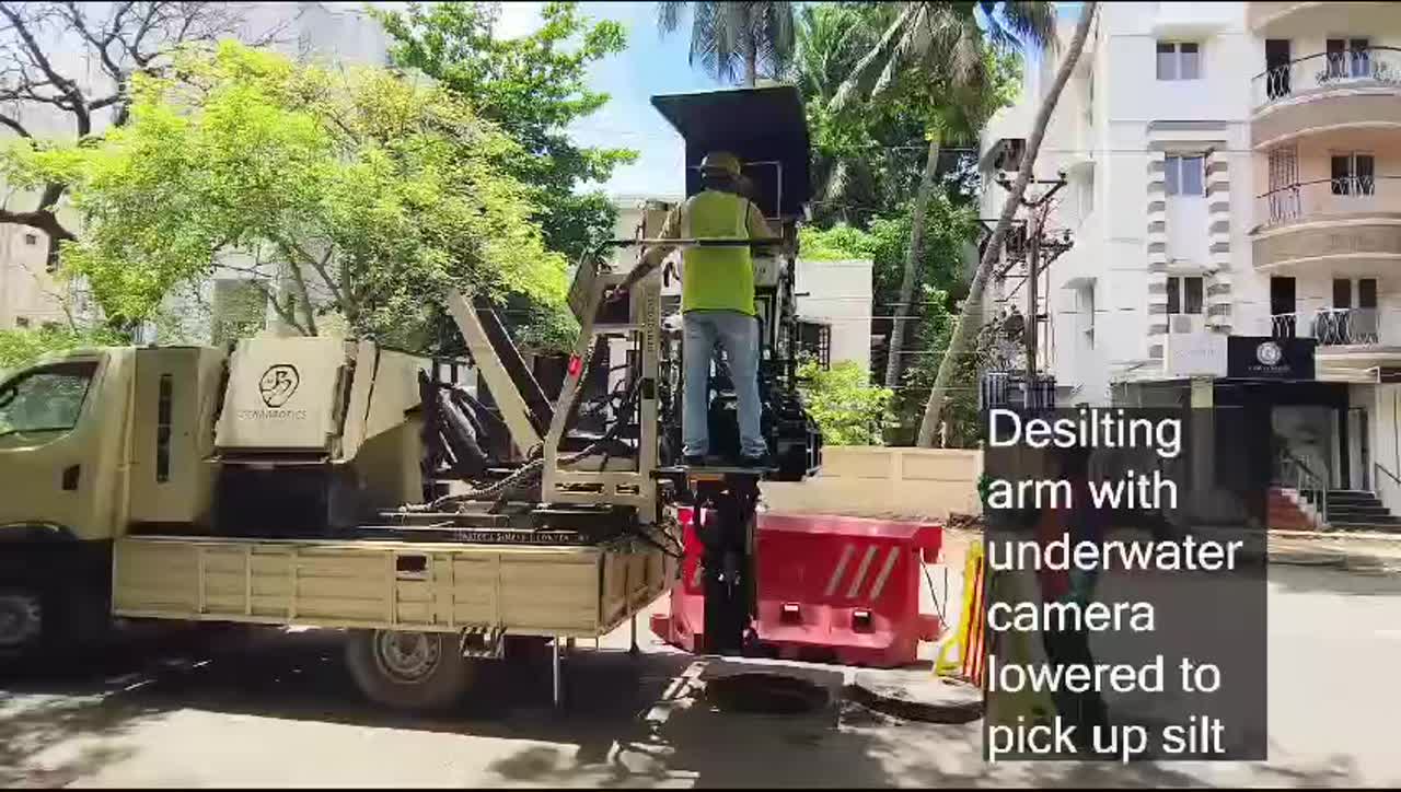 Metrowater launches robotic desilter to clean sewers in Chennai