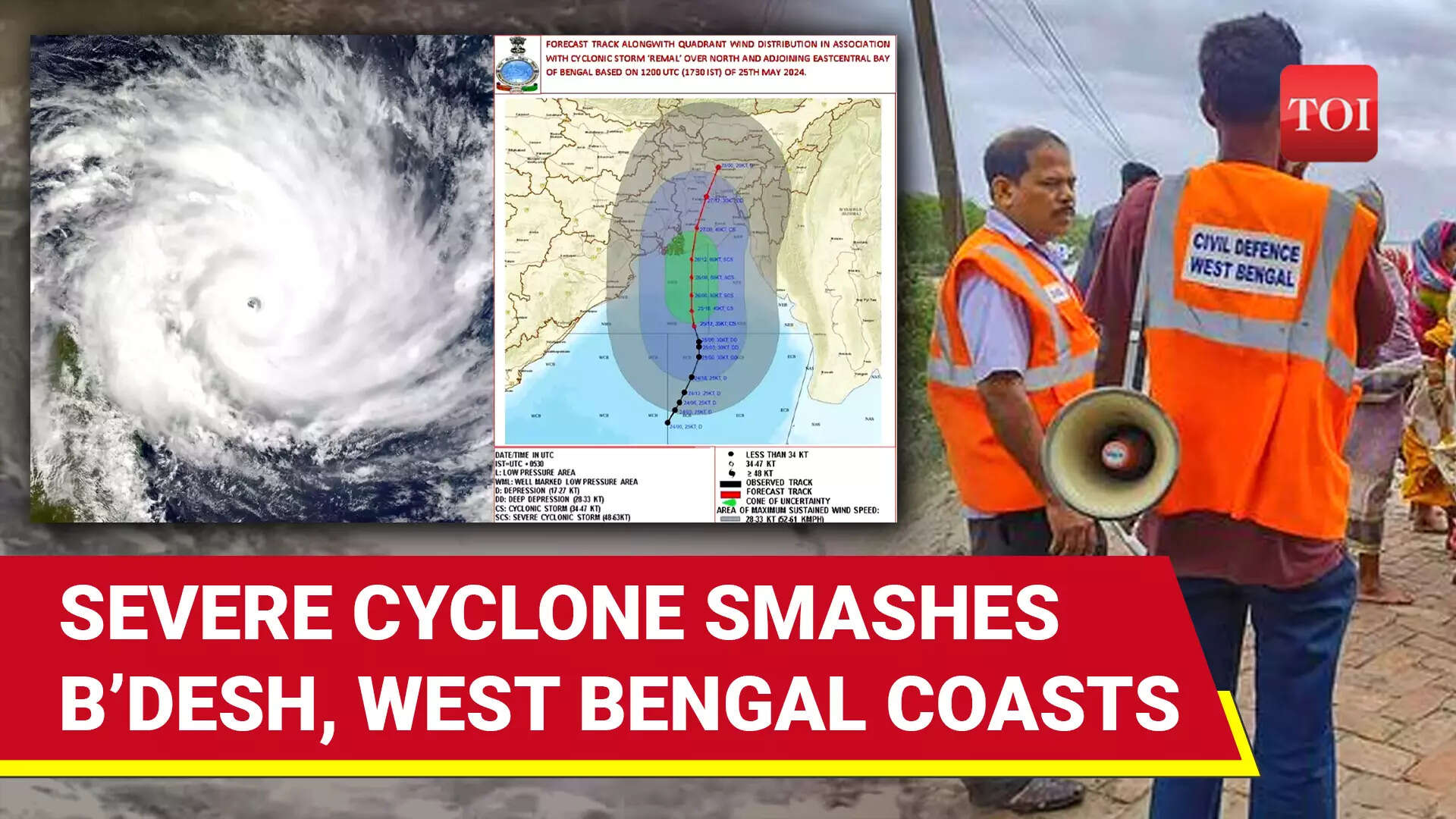 Cyclone Remal Makes Landfall Over Bangladesh, Bengal Coasts With 110 ...