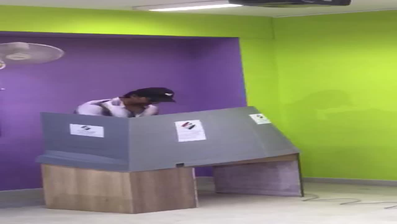 Actor-MP Dev casts his vote