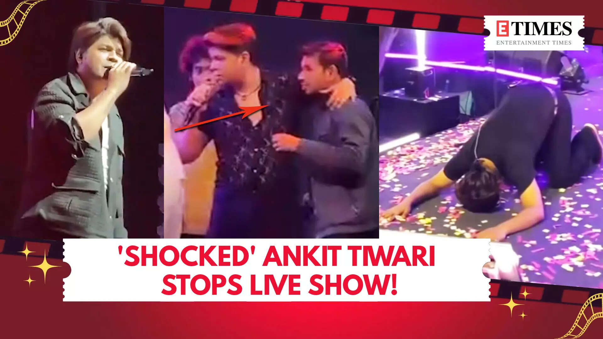 Cameraperson falls on stage during Ankit Tiwari's live performance; netizens praise singer's ...