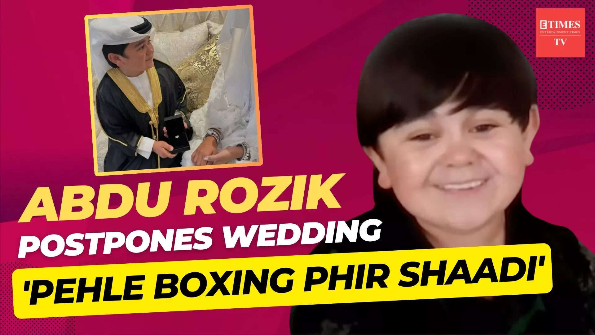 Bigg Boss 16 Fame Abdu Rozik Postpones Wedding With Fiancee Amira For ...
