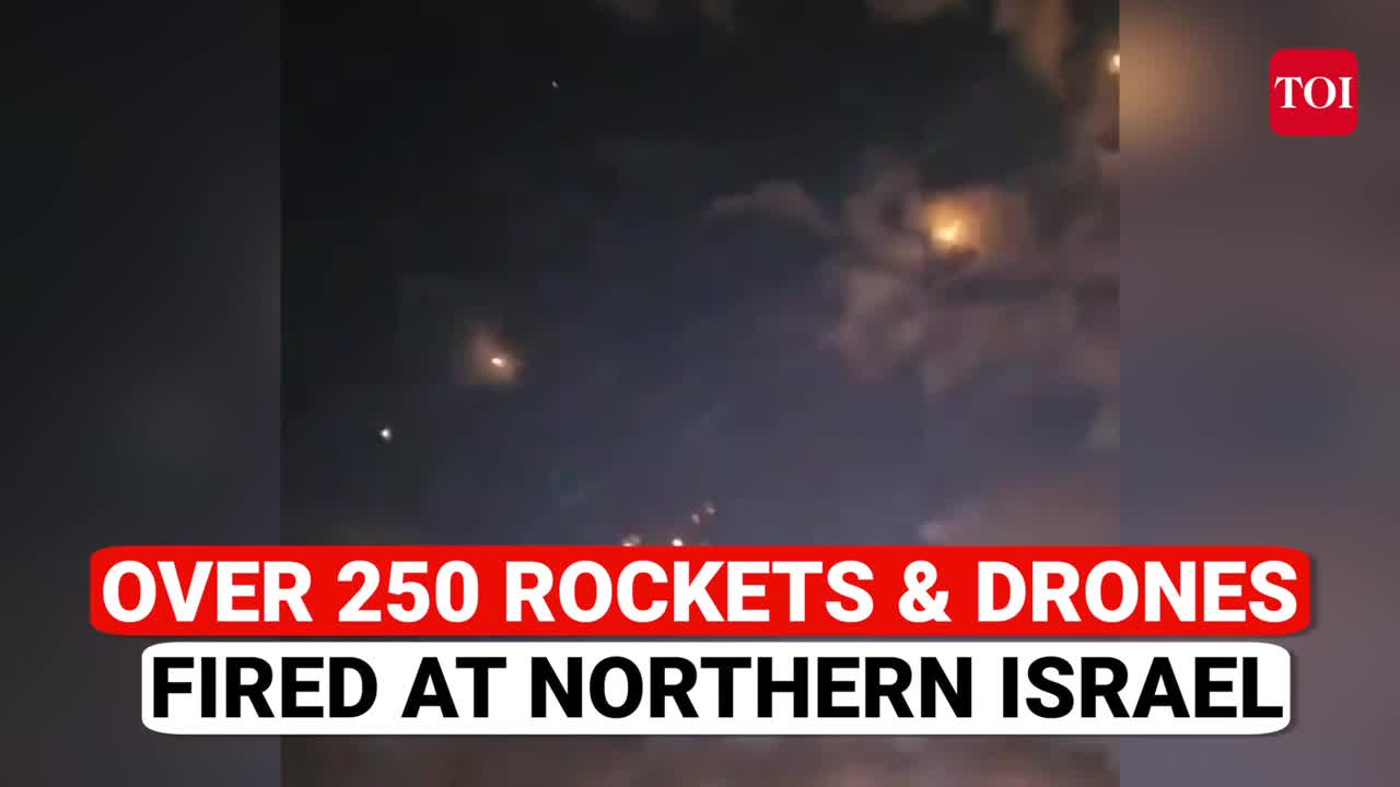 250 Hezbollah Rockets, Drones Hit Israel; Sensitive ATC Base, Armoured ...