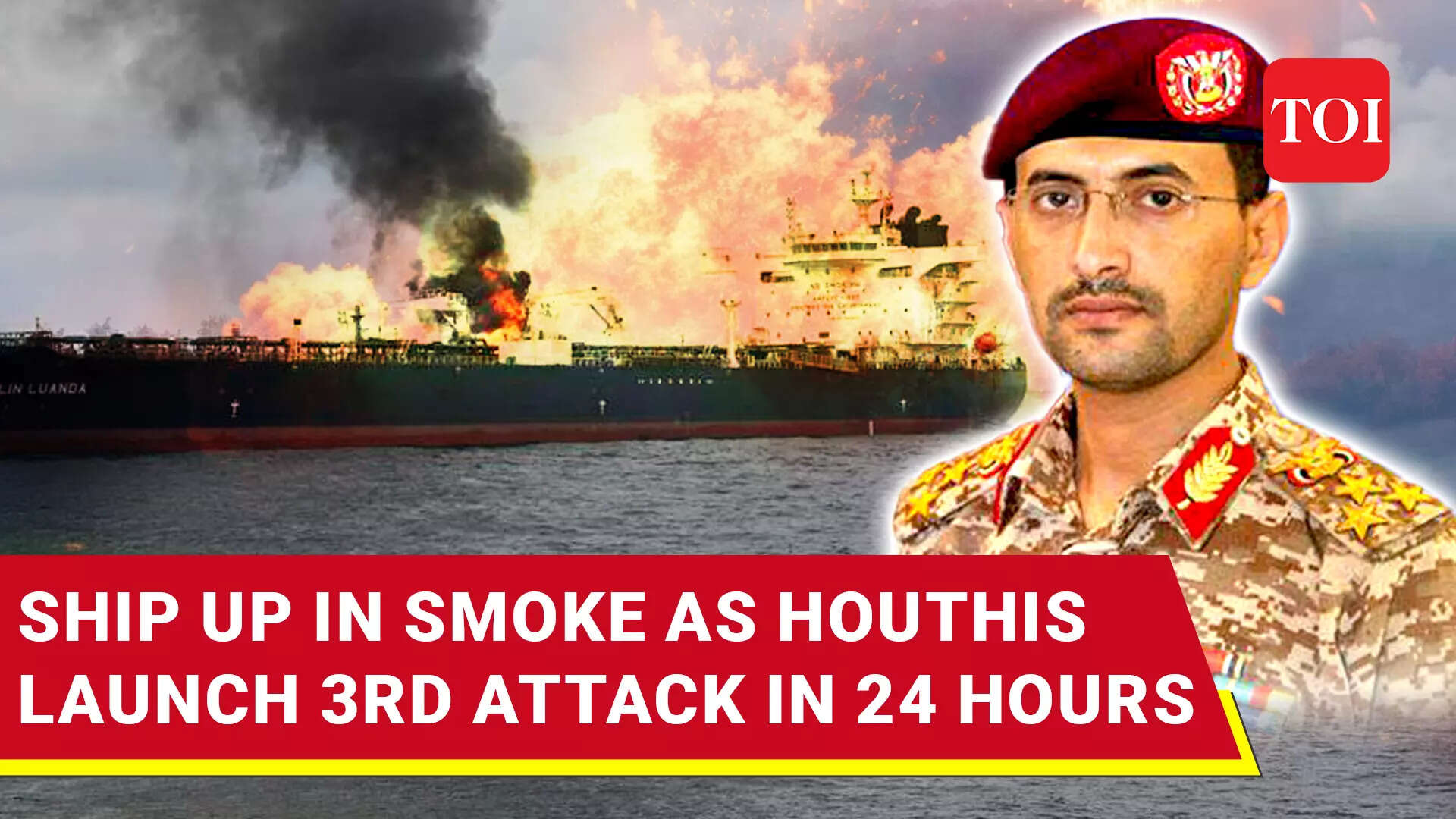 Houthis’ Cruise Missiles Burn Cargo Carrier In Gulf Of Aden; One Mariner Injured, Says U.S. Army