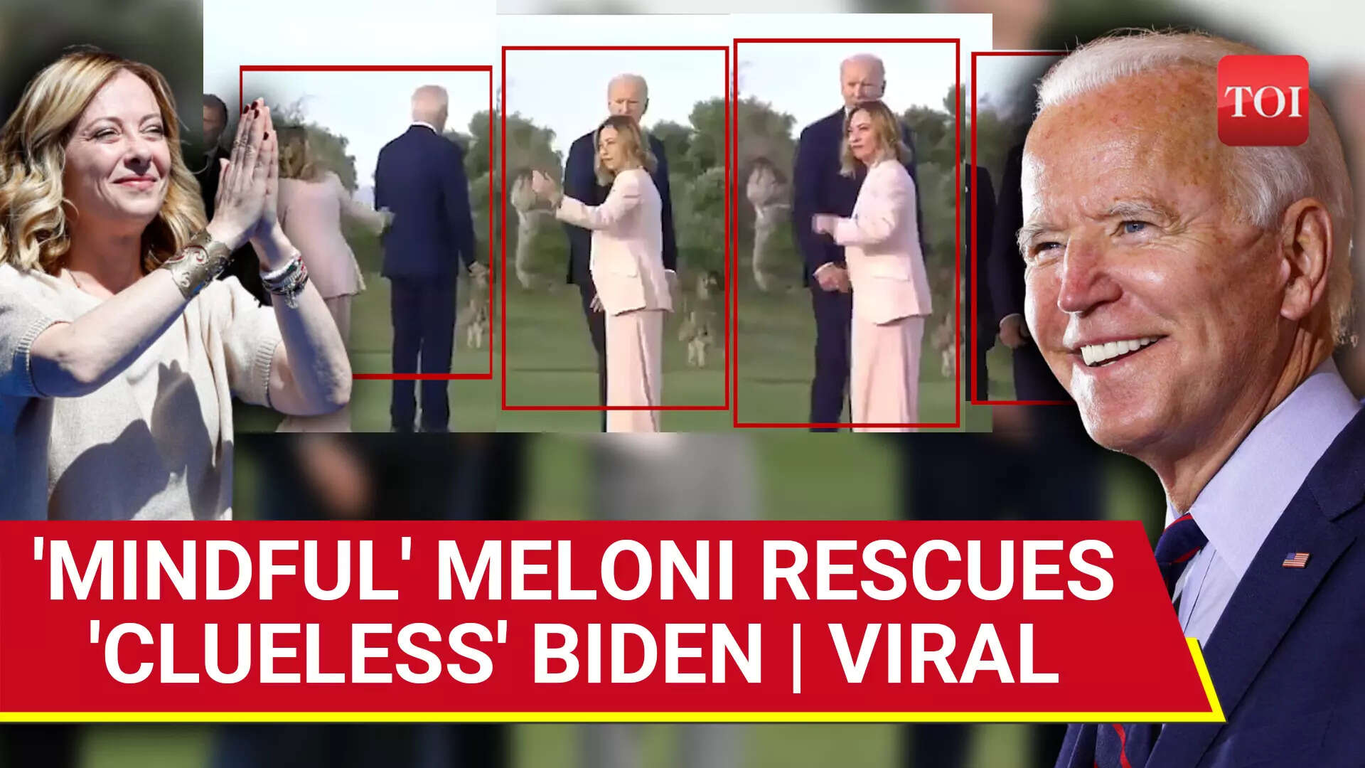 Meloni Rescues 'Zoned Out' Biden At G7; Embarrassing Stroll And Salute ...