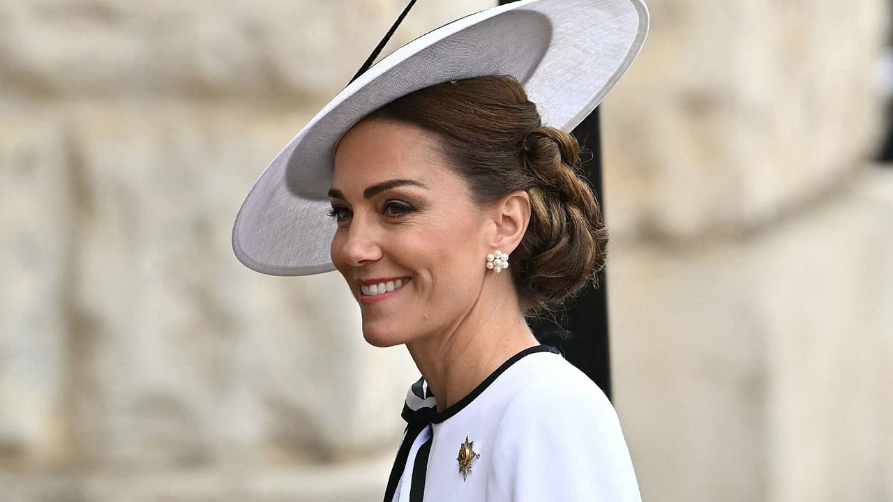 White dress and smiling face: Princess of Wales Kate makes first public ...