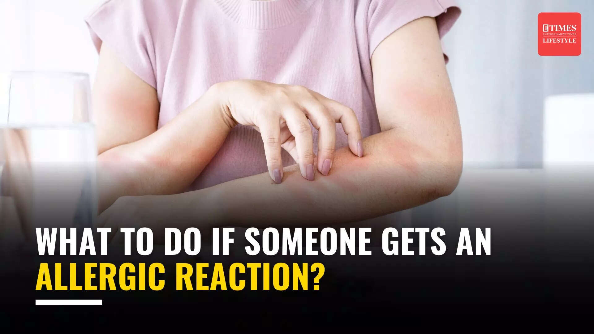 What to do if someone gets an allergic reaction?