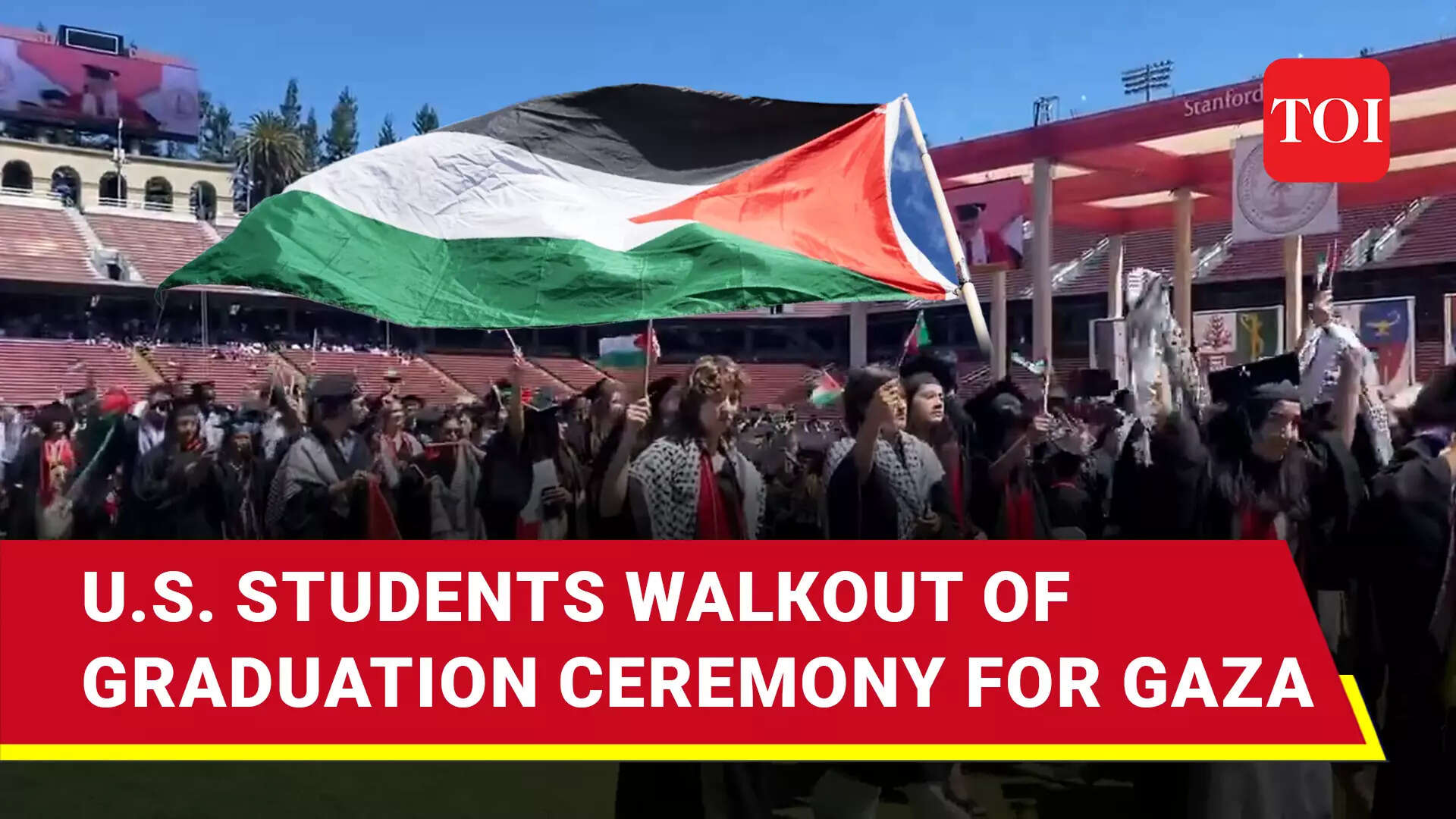 'No Grads In Gaza': Over 400 U.S. Students Ditch Graduation Ceremony, Chant Anti-Israel Slogans