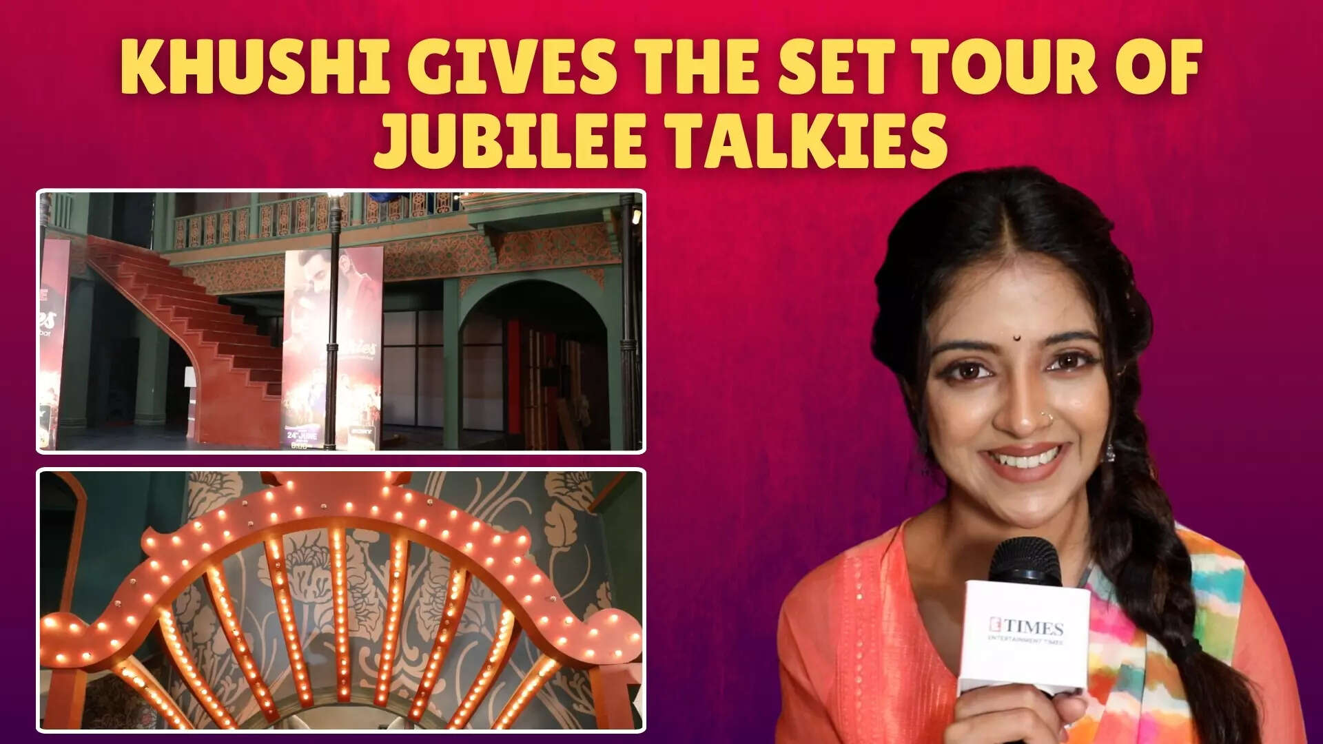 Khushi Dubey: The set of Jubilee Talkies give the vibe of Bollywood ...