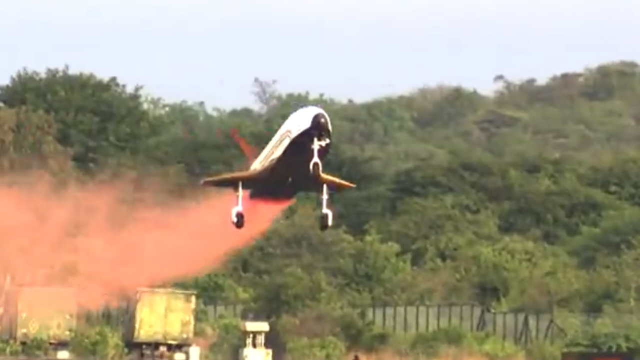 Isro's reusable launch vehicle 'Pushpak' completes 3rd landing test