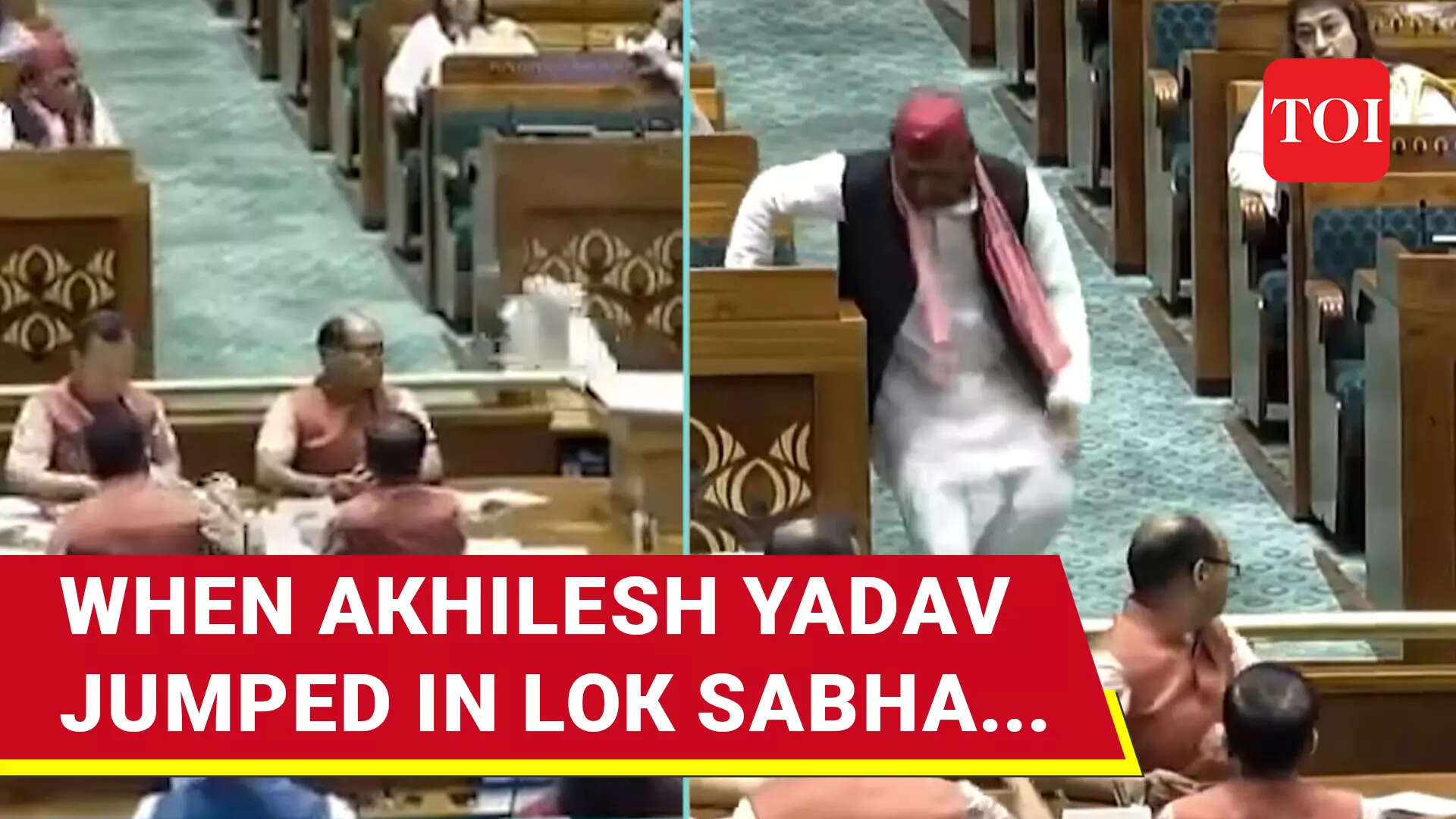 When Akhilesh Yadav Jumped To Help Left MP In Lok Sabha | Watch