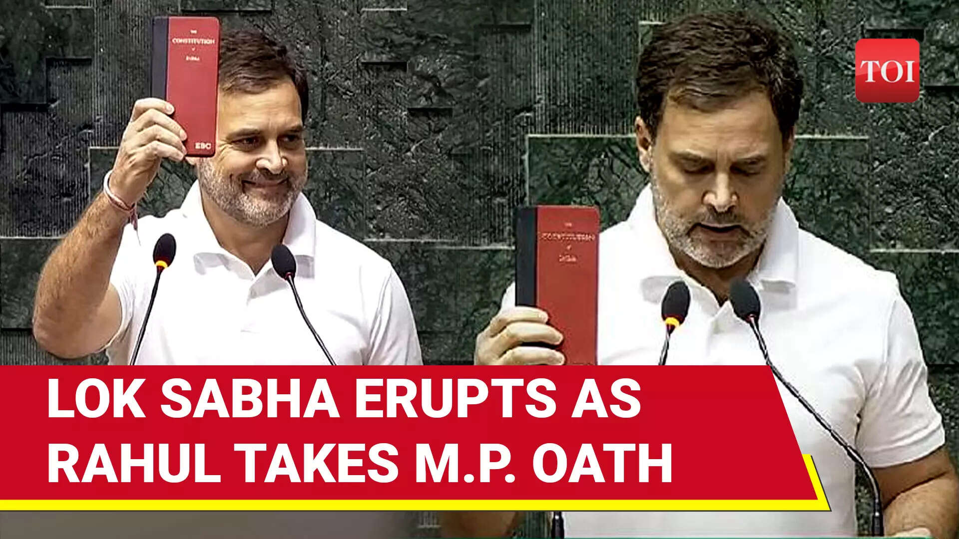 Rahul Oath Storm: Cong Leader Chants Slogans; Sends Message To PM Modi ...