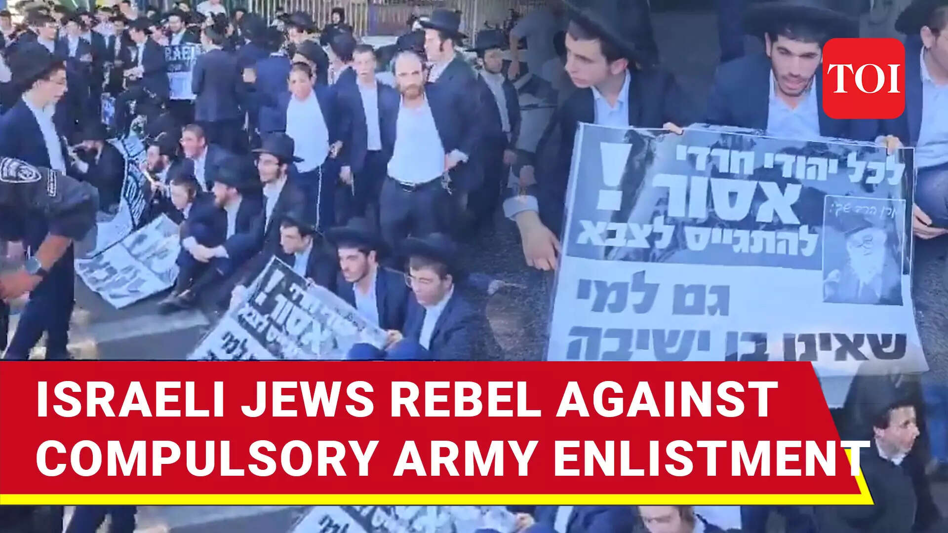 Ultra-Orthodox Israeli Jews Refuse To Join IDF Amid Gaza War, Stage ...