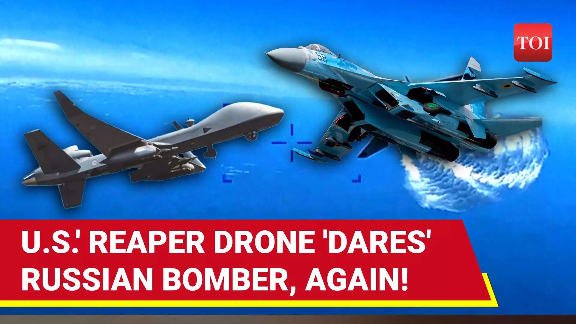 Russian Su-34 Bomber Averts Collision With U.S' MQ-9 Reaper Drone In ...
