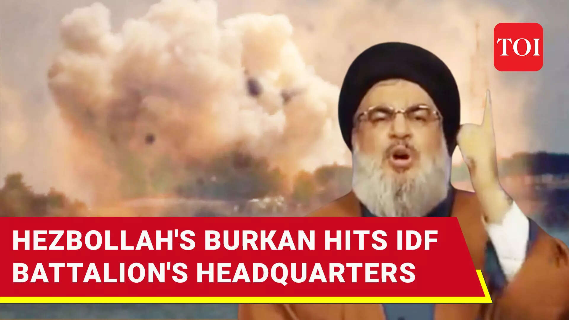 Hezbollah's Burkan Rocket Hits Israeli Army Battalion's HQ