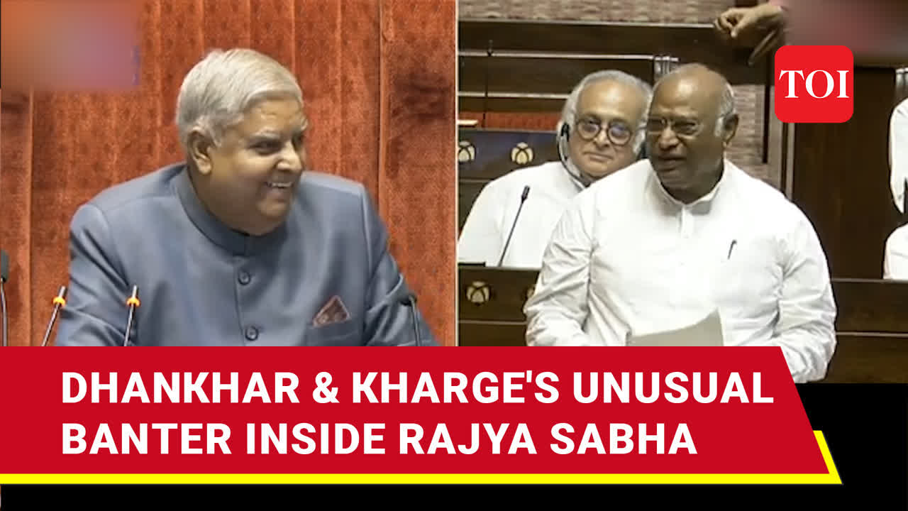 'Why Are They Laughing?': Kharge Leaves Dhankhar In Splits Days After ...