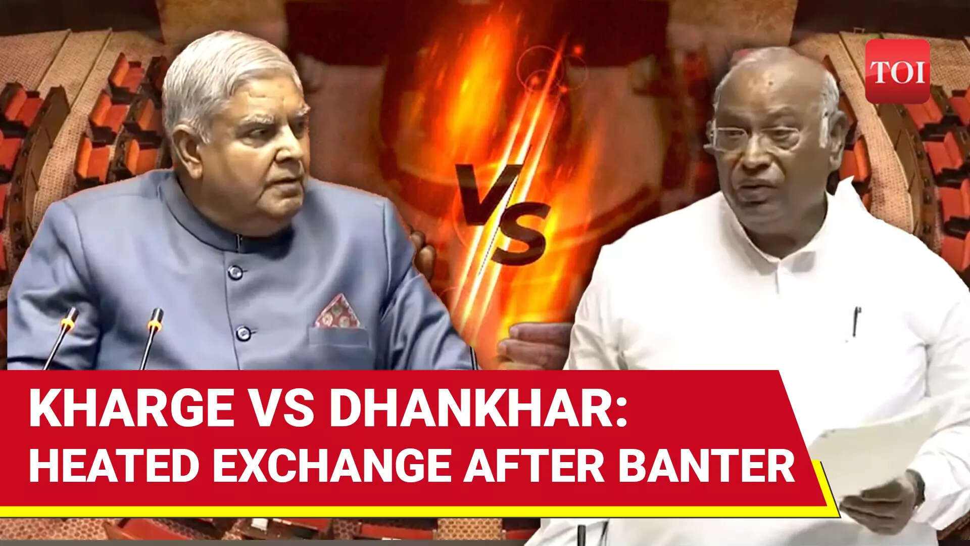 Kharge's RSS Remark Sparks Uproar In Rajya Sabha | Watch What Dhankhar Did