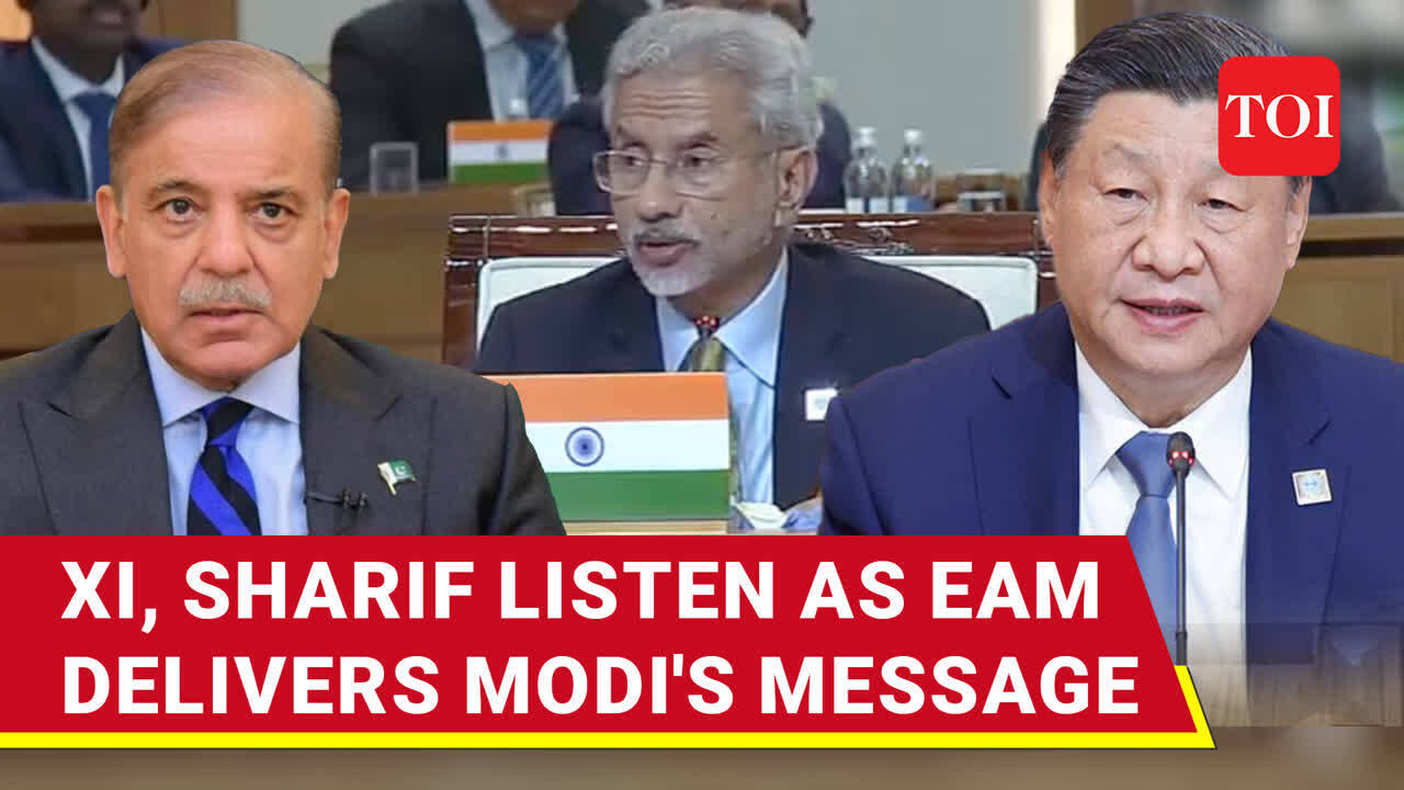 Jaishankar Reads Out Modi's Message At SCO Summit, Jibes Pakistan & China Over Terror | Watch