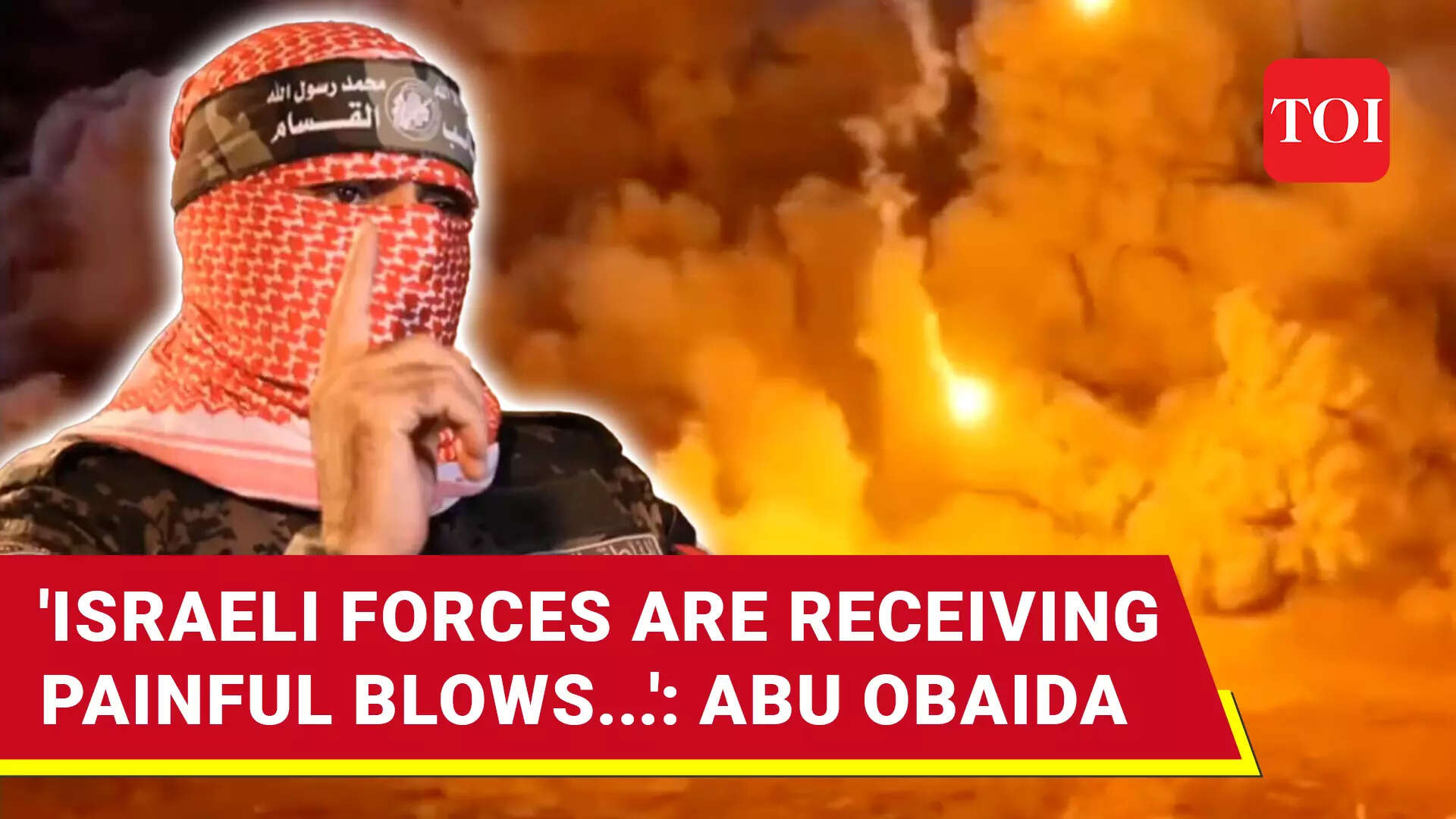 Abu Obaida's Big Declaration Amid Intense Battle In North Gaza