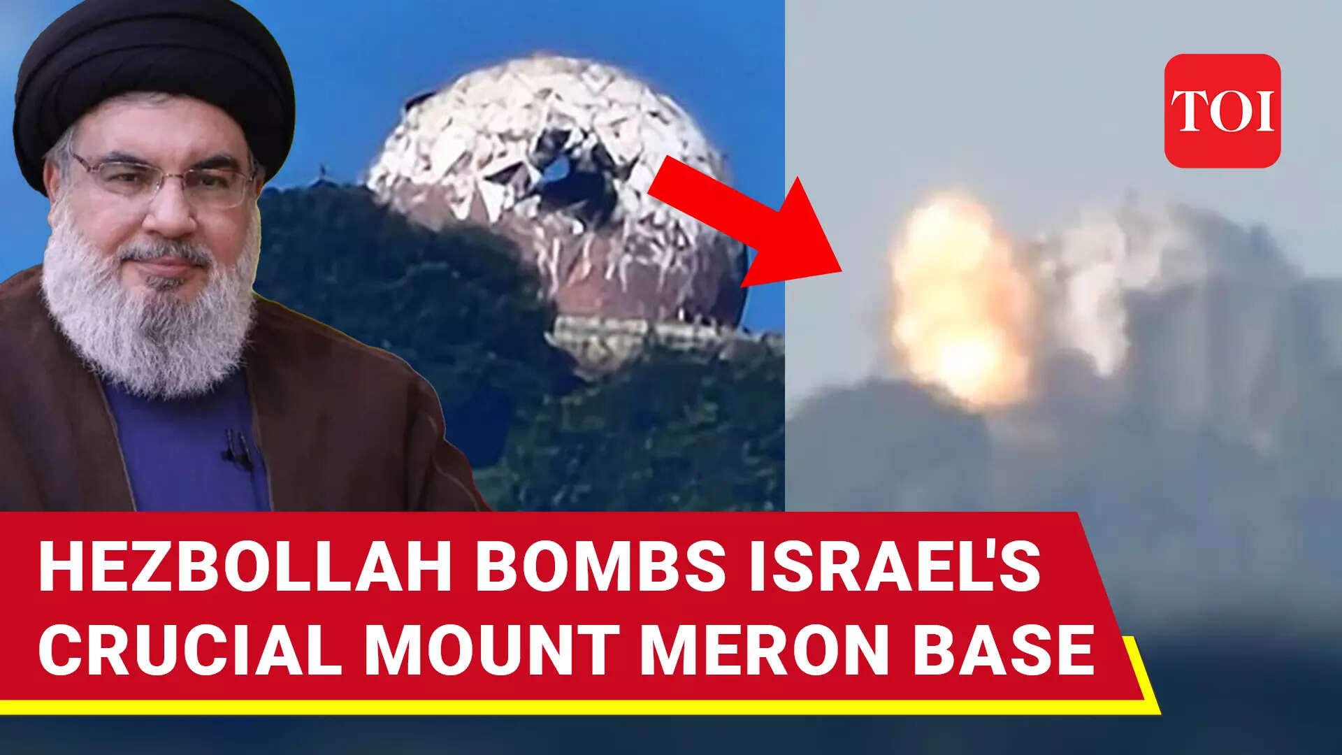 Israel's Mount Meron Base On Fire After Massive Hezbollah Attack On Spy ...