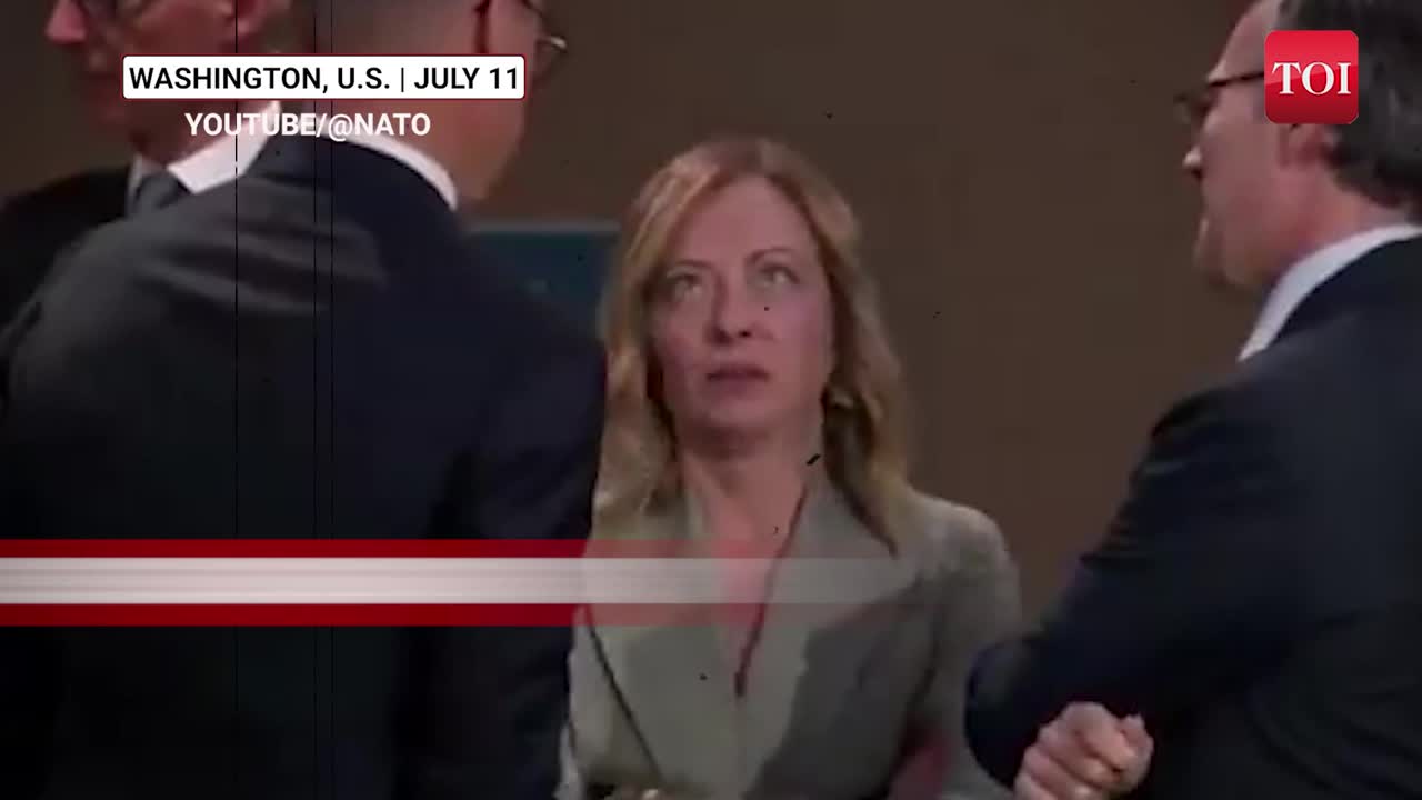 Meloni's Eye Roll Steals The Show At NATO Summit; Biden's Late Arrival ...