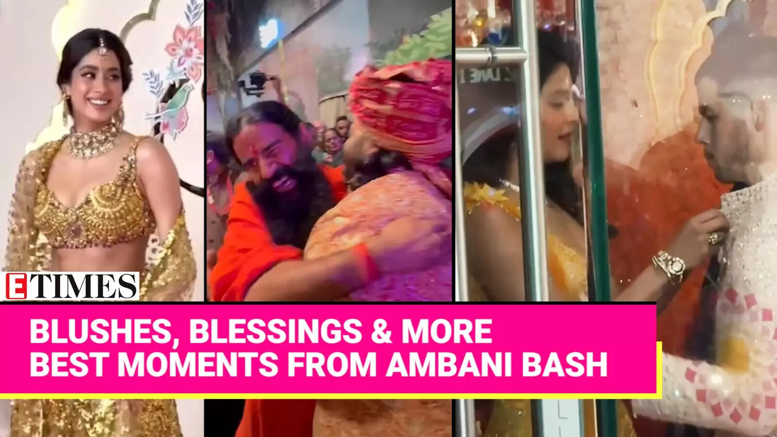 Best Moments From Anant & Radhika's Wedding | SRK Touches Amitabh, Jaya ...