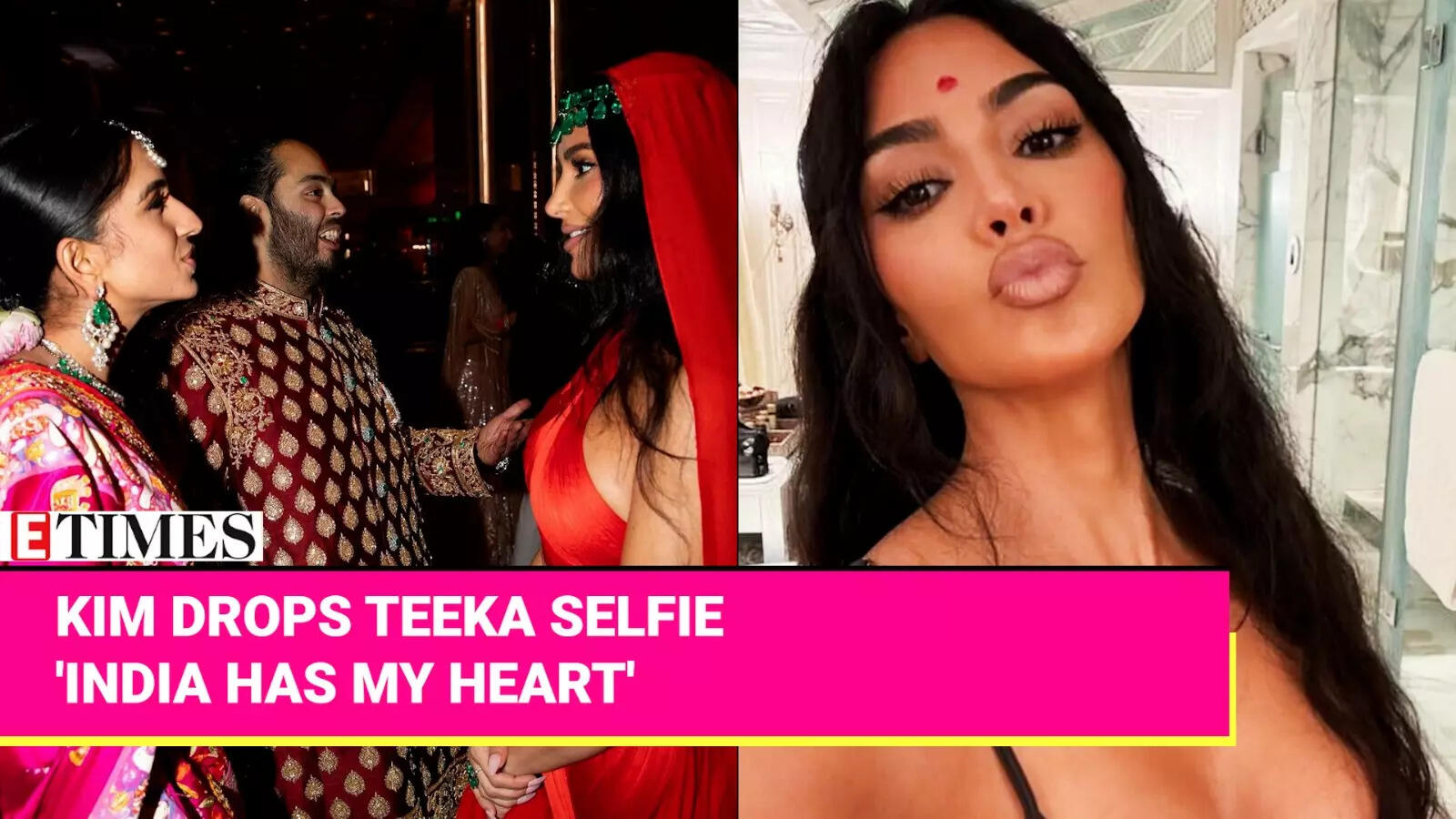 Kim Kardashian's Heartfelt Moments at the Ambani Wedding: Teeka Selfie Takes the Internet by Storm