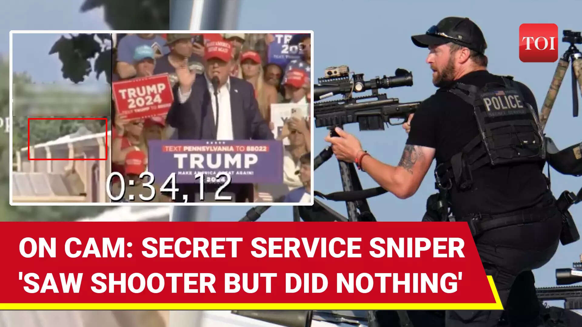 New 'Proof' Against U.S. Secret Service; Sniper 'Saw' Trump Shooter But ...
