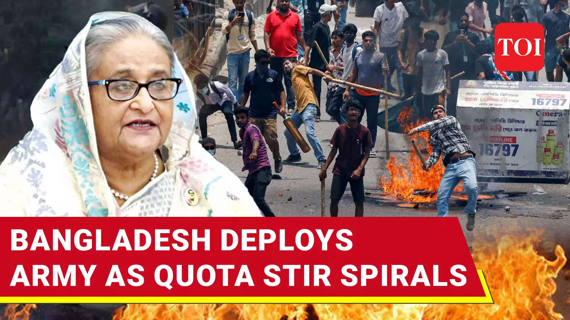 Bangladesh Burns In Quota Fire: 105 Dead, Hasina Govt Calls In Military ...