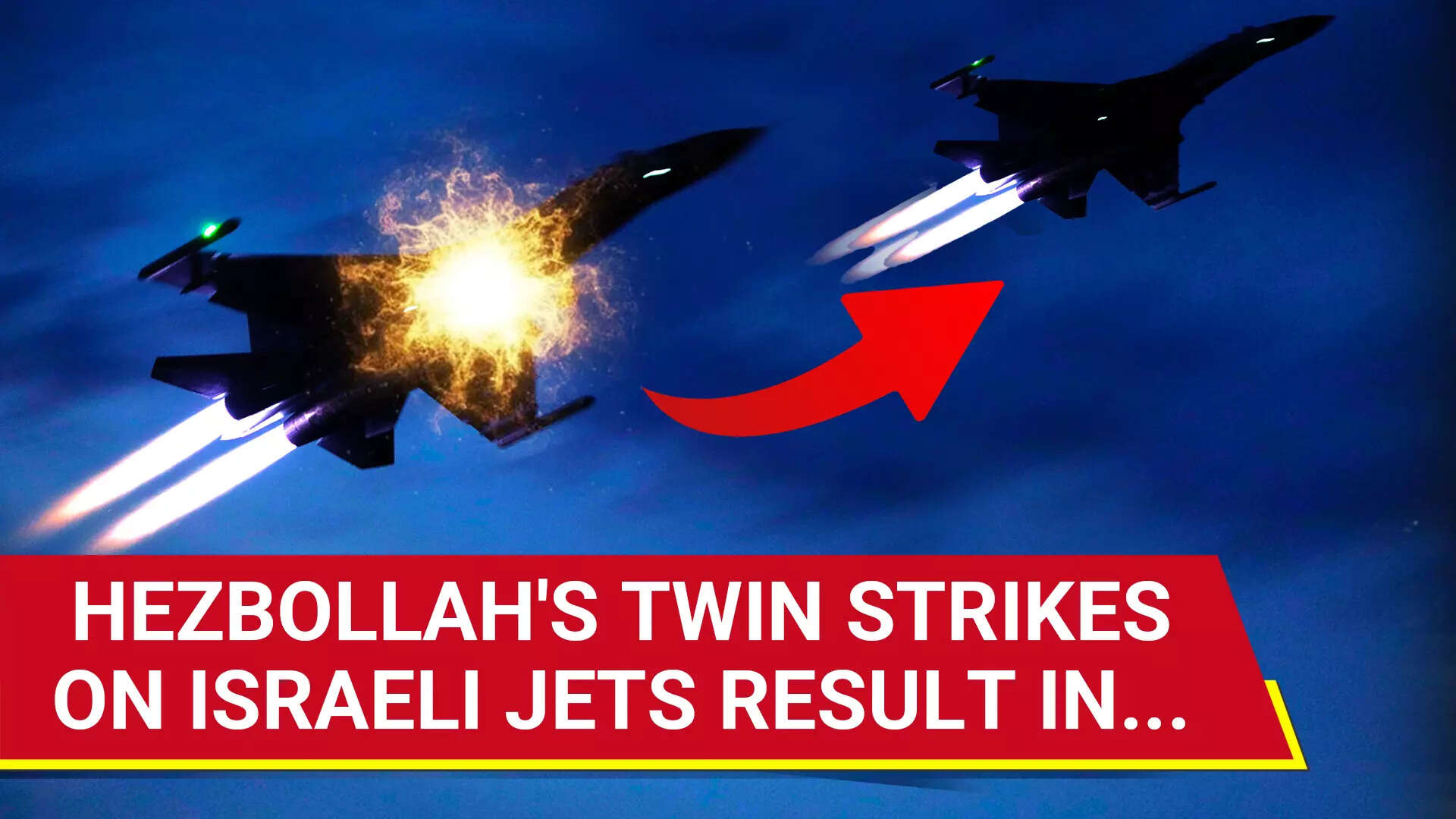 Hezbollah Attacks Israeli Fighter Jets Twice Within Hours | Watch
