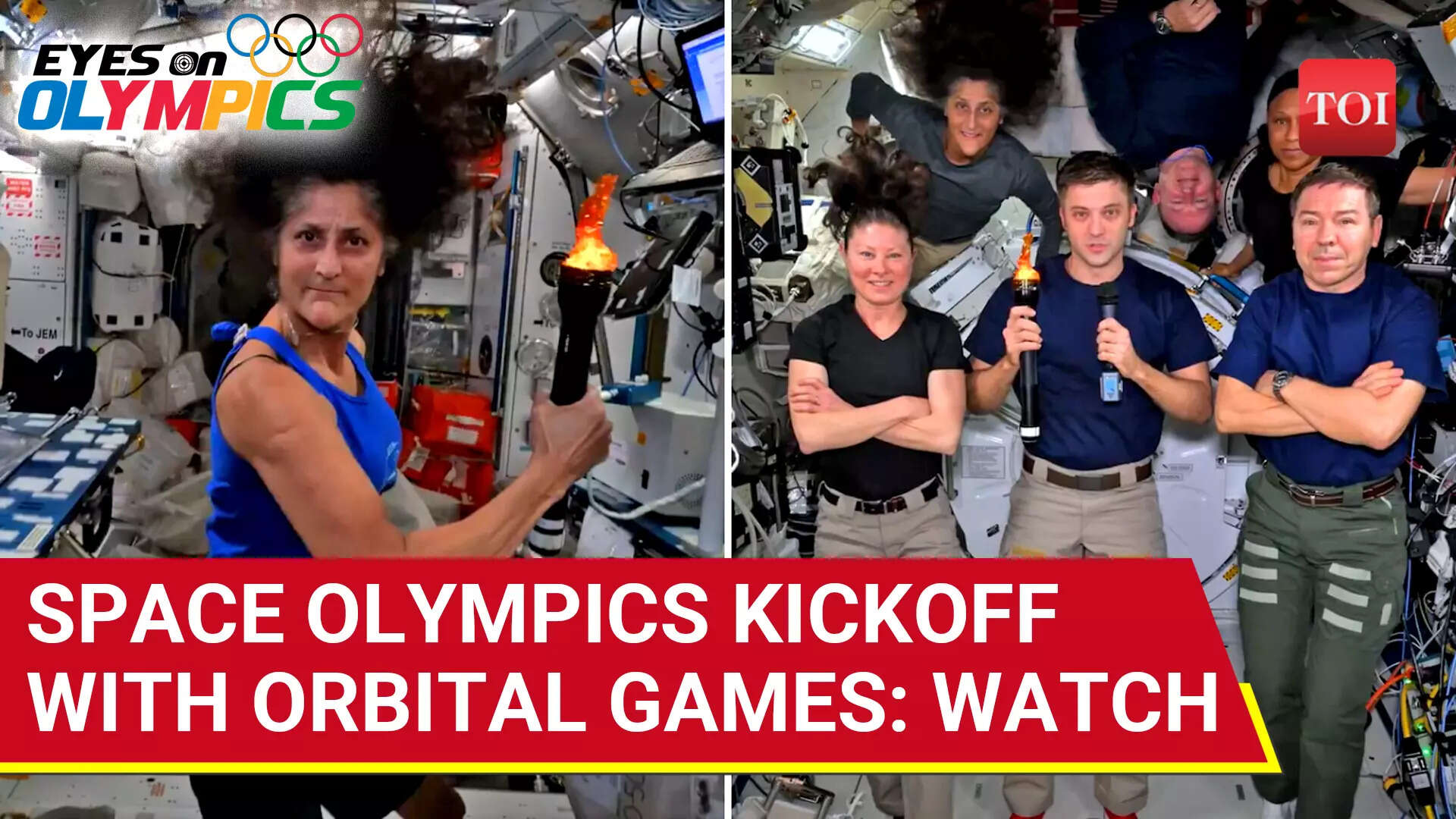 NASA Astronauts Celebrate Paris Olympics With Zero-gravity games In Space