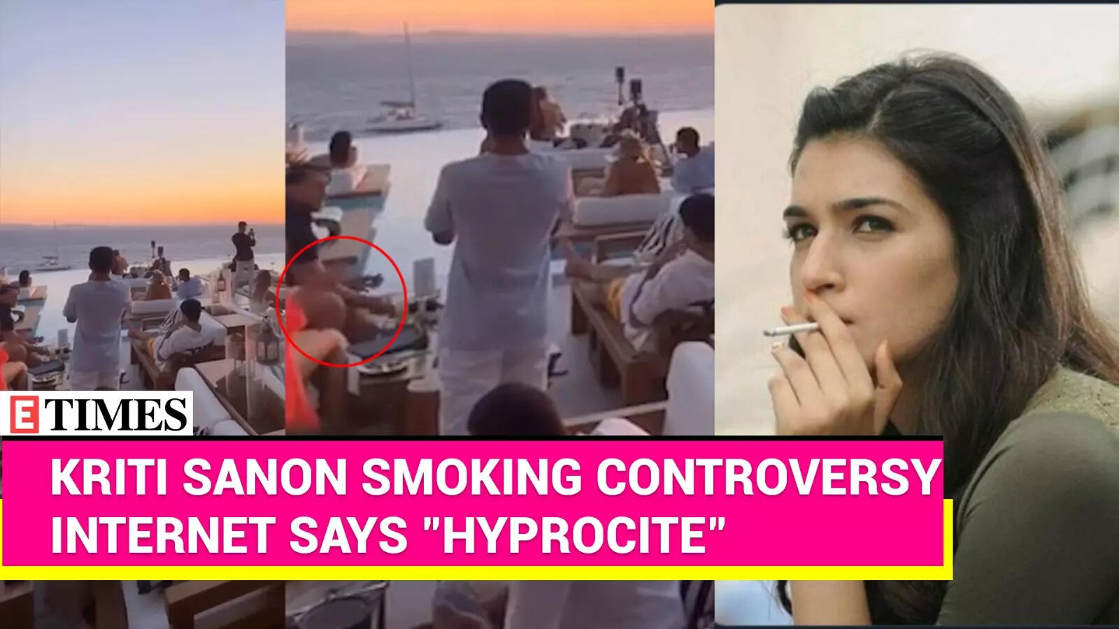 Actor Kriti Sanon's Viral Alleged Smoking Video from Greece Sparks ...