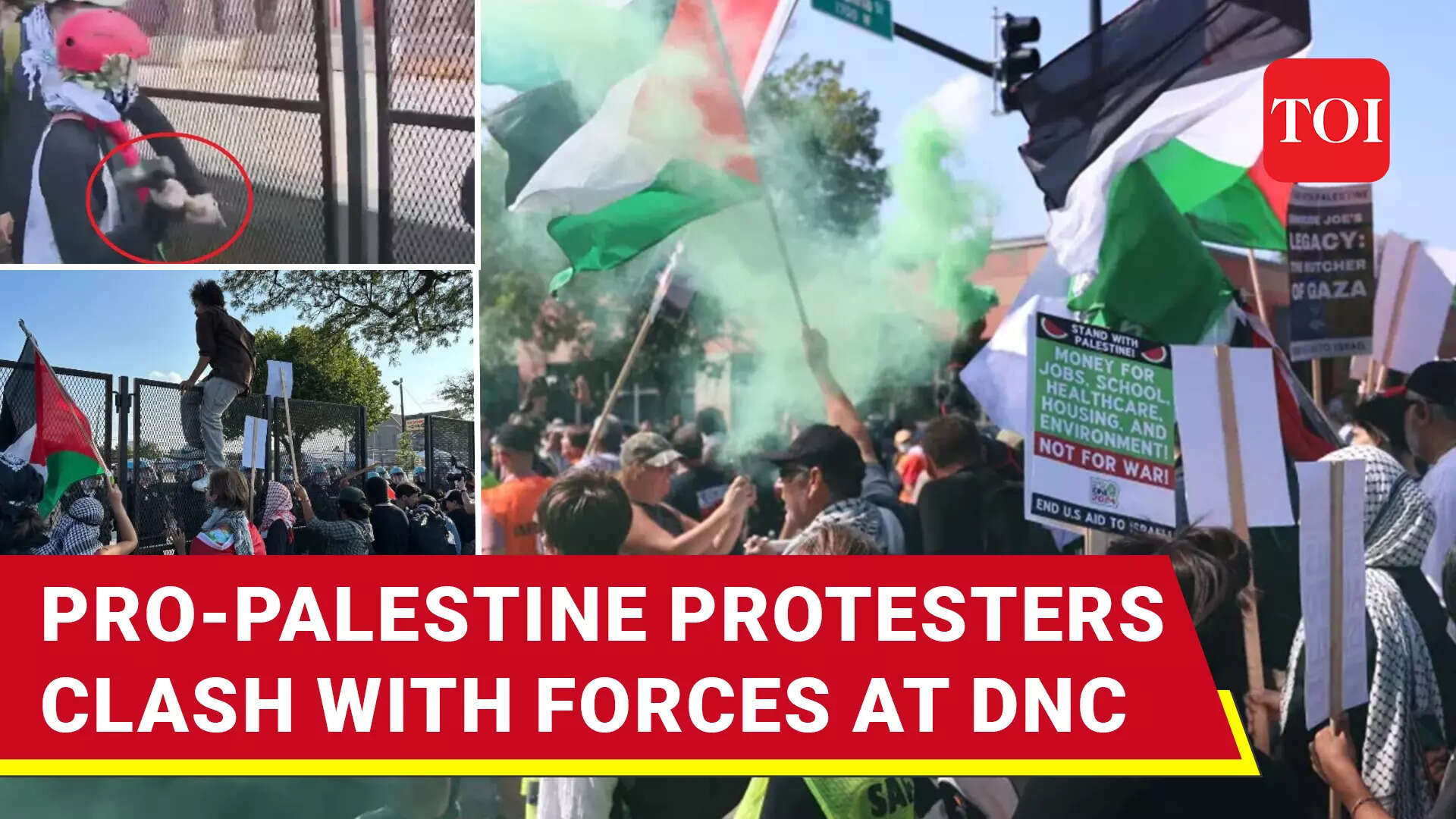 U.S.: Pro-Palestine Protesters Break Security Barrier At DNC