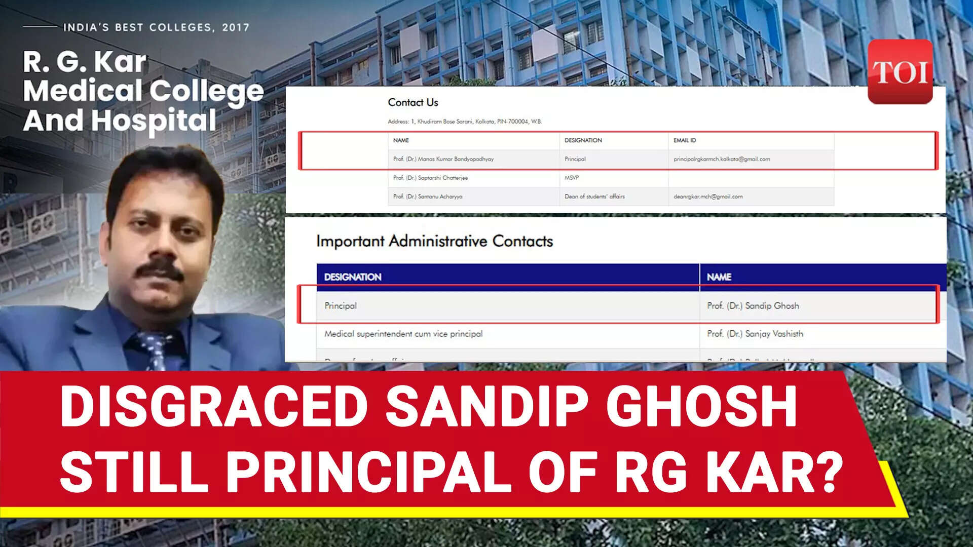 Controversy Erupts At Kolkata RG Kar Medical College As Sacked ...