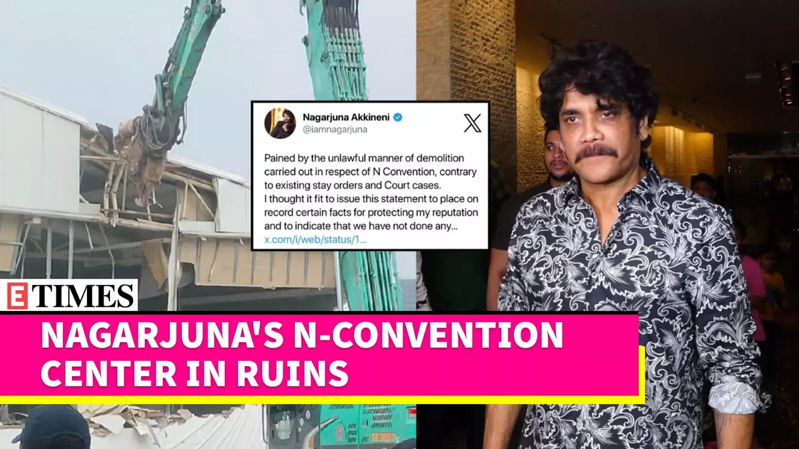 Actor Nagarjuna Finally Breaks Silence on Shocking Demolition of N-Convention Center | Watch