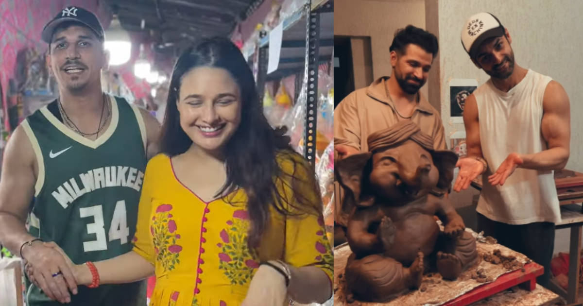 From heavily pregnant Yuvika Choudhary searching for Baby Ganpati to ...