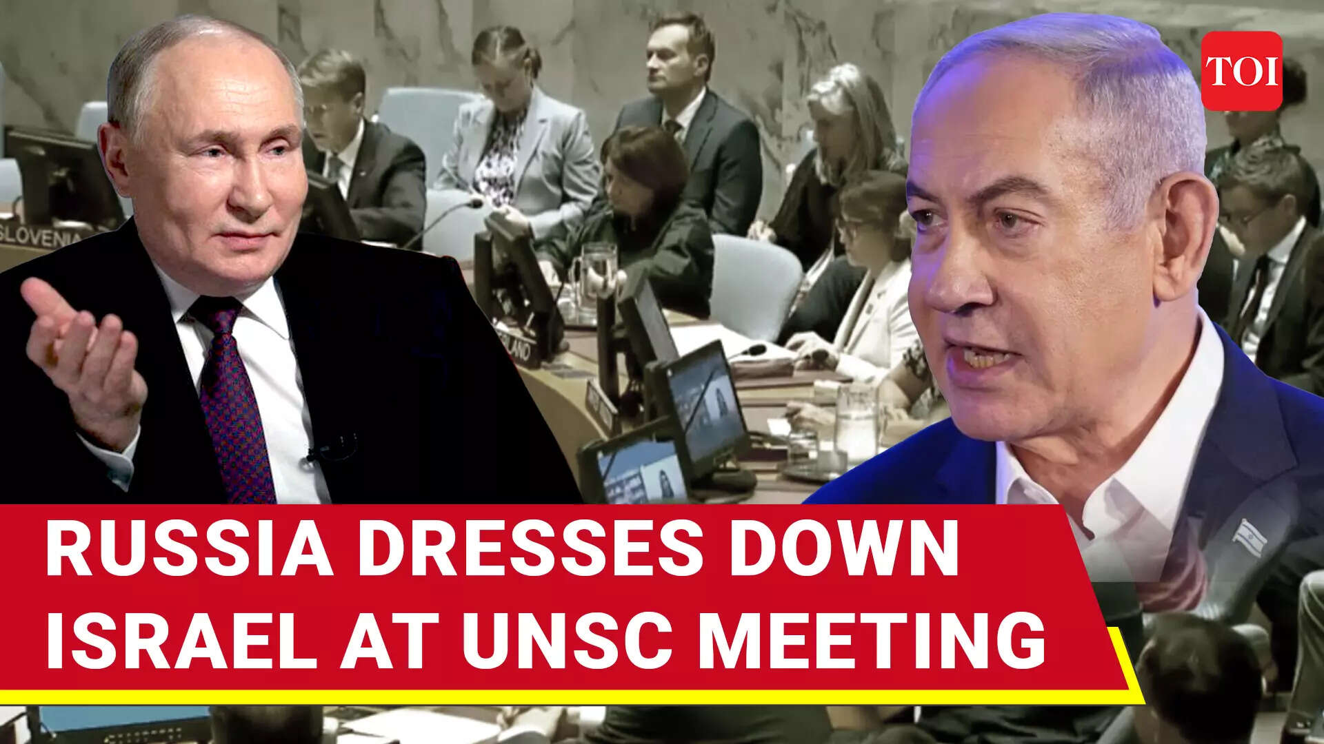 Russia Tears Into Israel At UNSC | 'Stubborn Netanyahu Misleading World ...