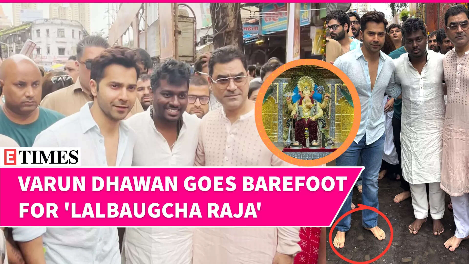 Actor Varun Dhawan Visits Lalbaugcha Raja to Seek Blessings | Fans In ...