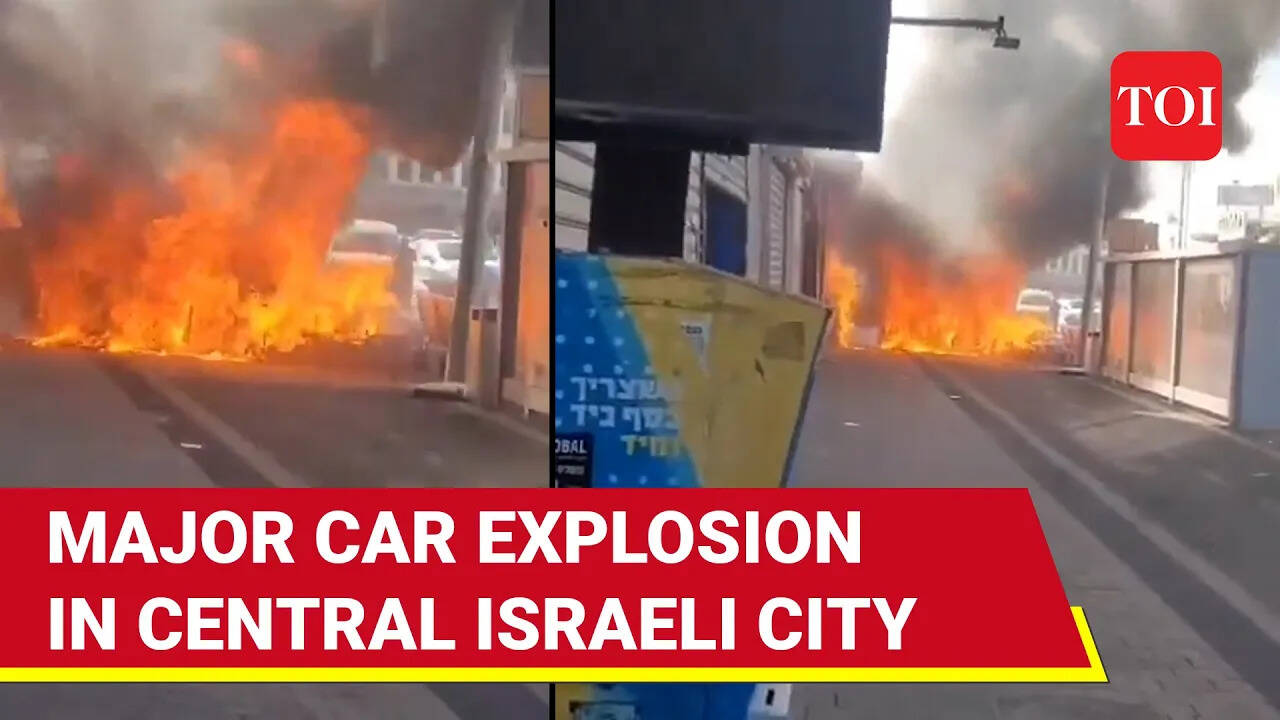Major Car Blast Rocks Central Israel; Dozen Casualties, Fire At ...
