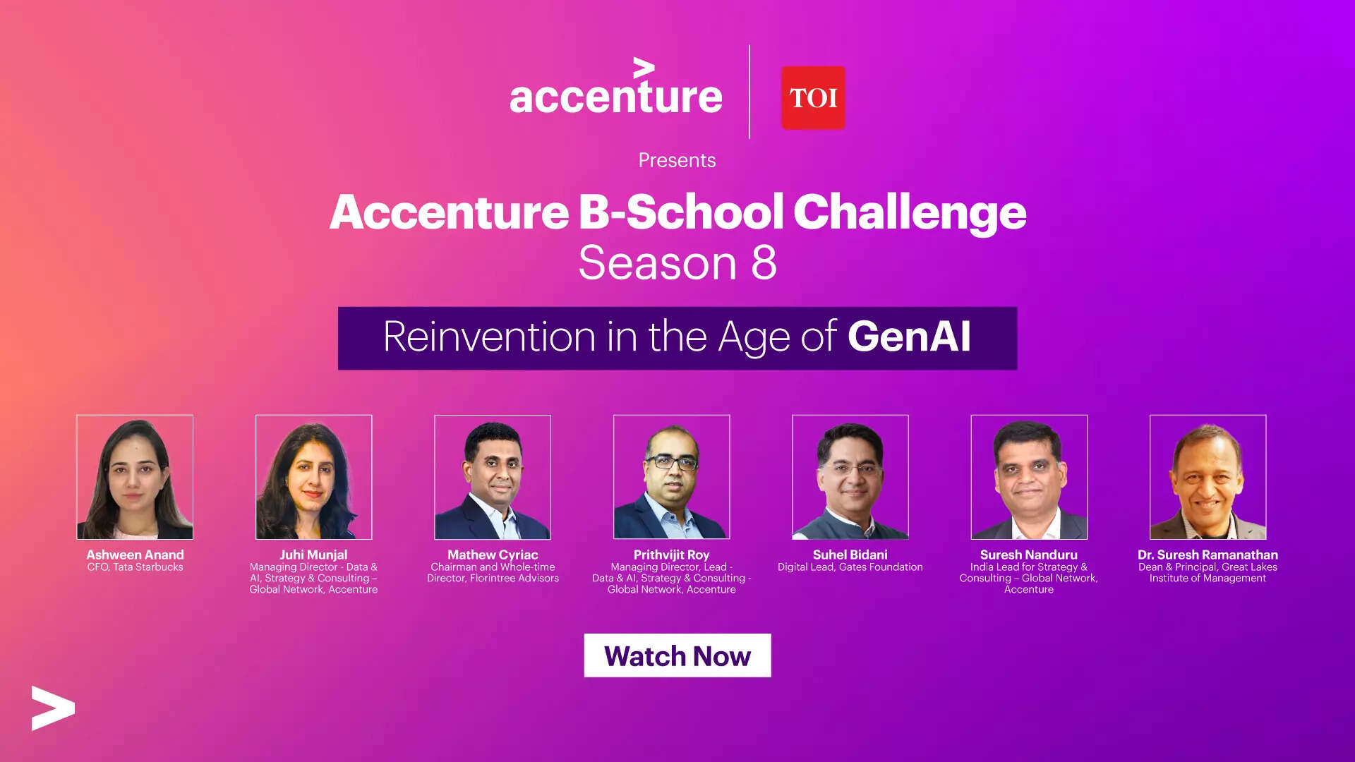 Accenture B-School Challenge S8- Panel Discussion: Reinvention in the ...