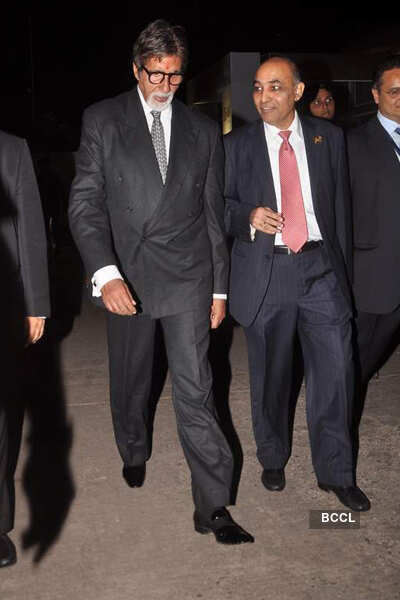 Amitabh Bachchan arrives at IDMA conference in Mumbai.