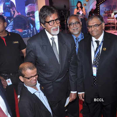 Amitabh Bachchan arrives at IDMA conference in Mumbai on January 6, 2012.
